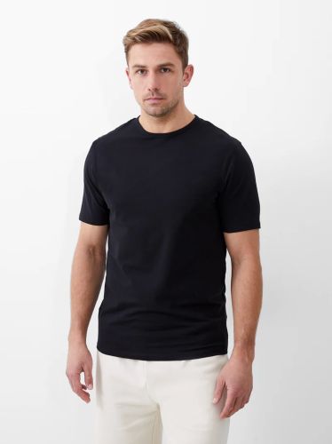 French Connection Mens Black Stretch T-Shirt | Designerwear
