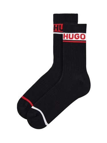 HUGO Mens Black 2-Pack QS Rib Sock | Designerwear