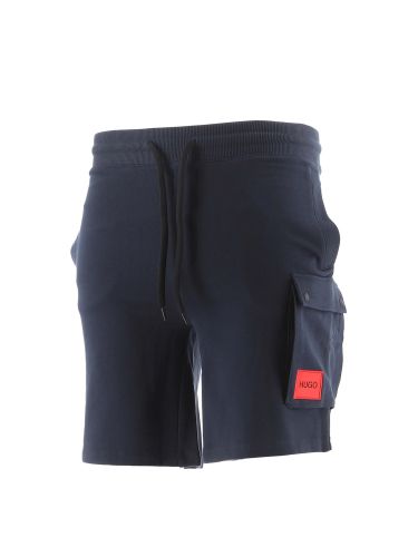 HUGO Dark Blue Dizzi Shorts | Designerwear