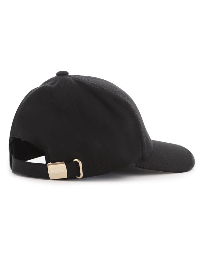 BOSS Black Cap Gold Block Curved Cap | Designerwear | Signup for an ...