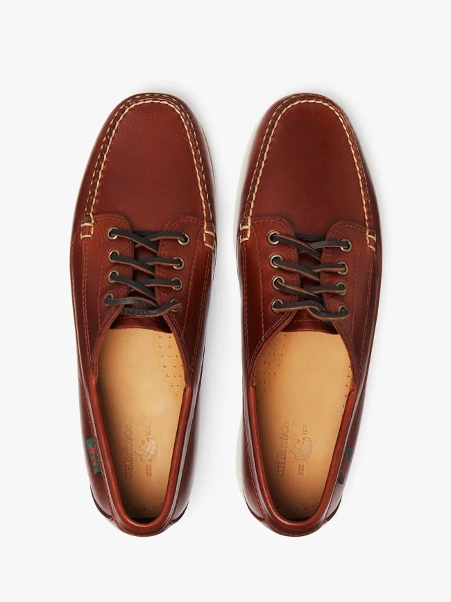 G.H.BASS Mens Dark Brown Leather Camp Moc Jackman Pull Up Moccasin ...