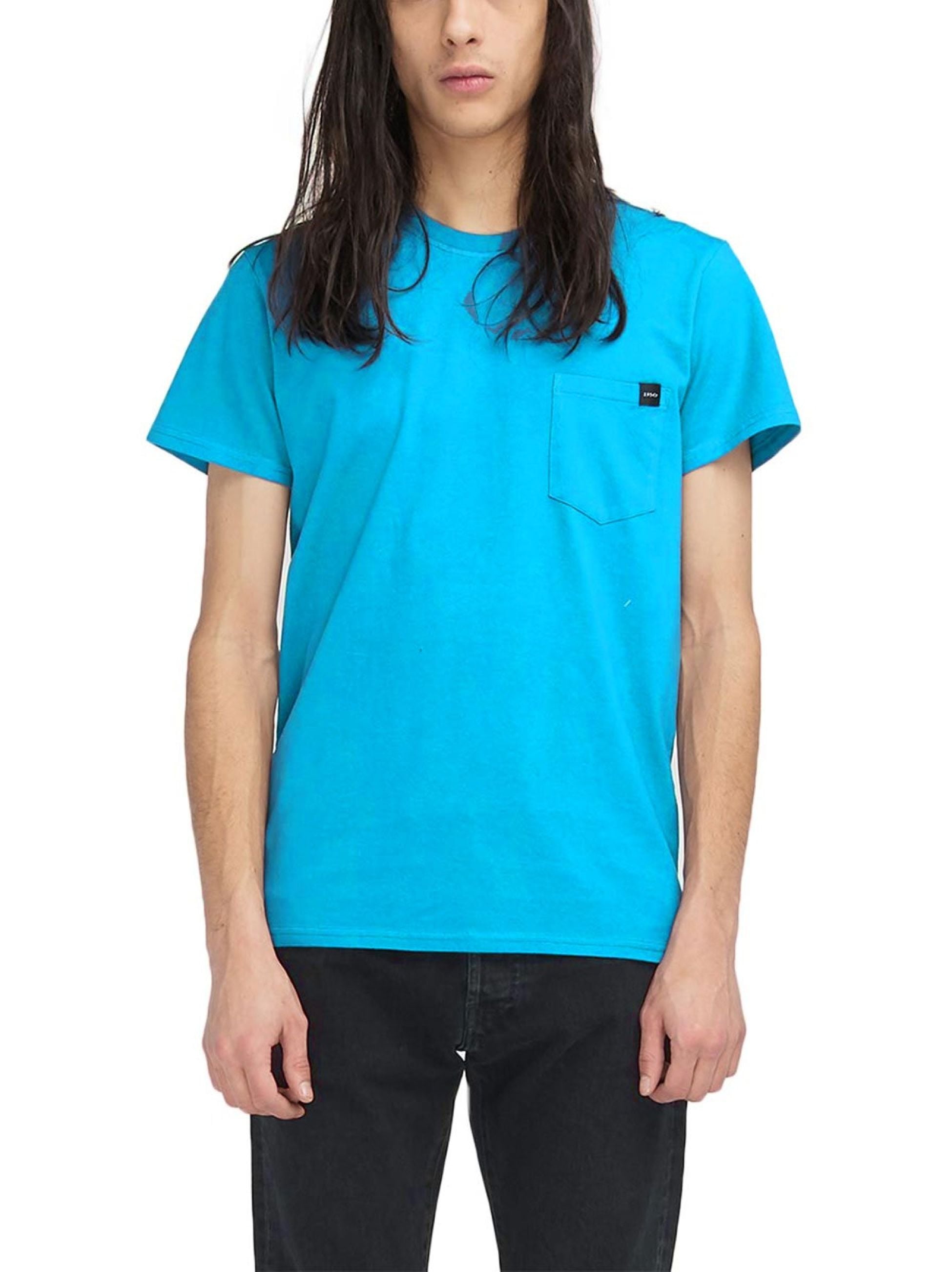 Edwin Mens Aquarius Garment Washed Pocket T-Shirt | Designerwear