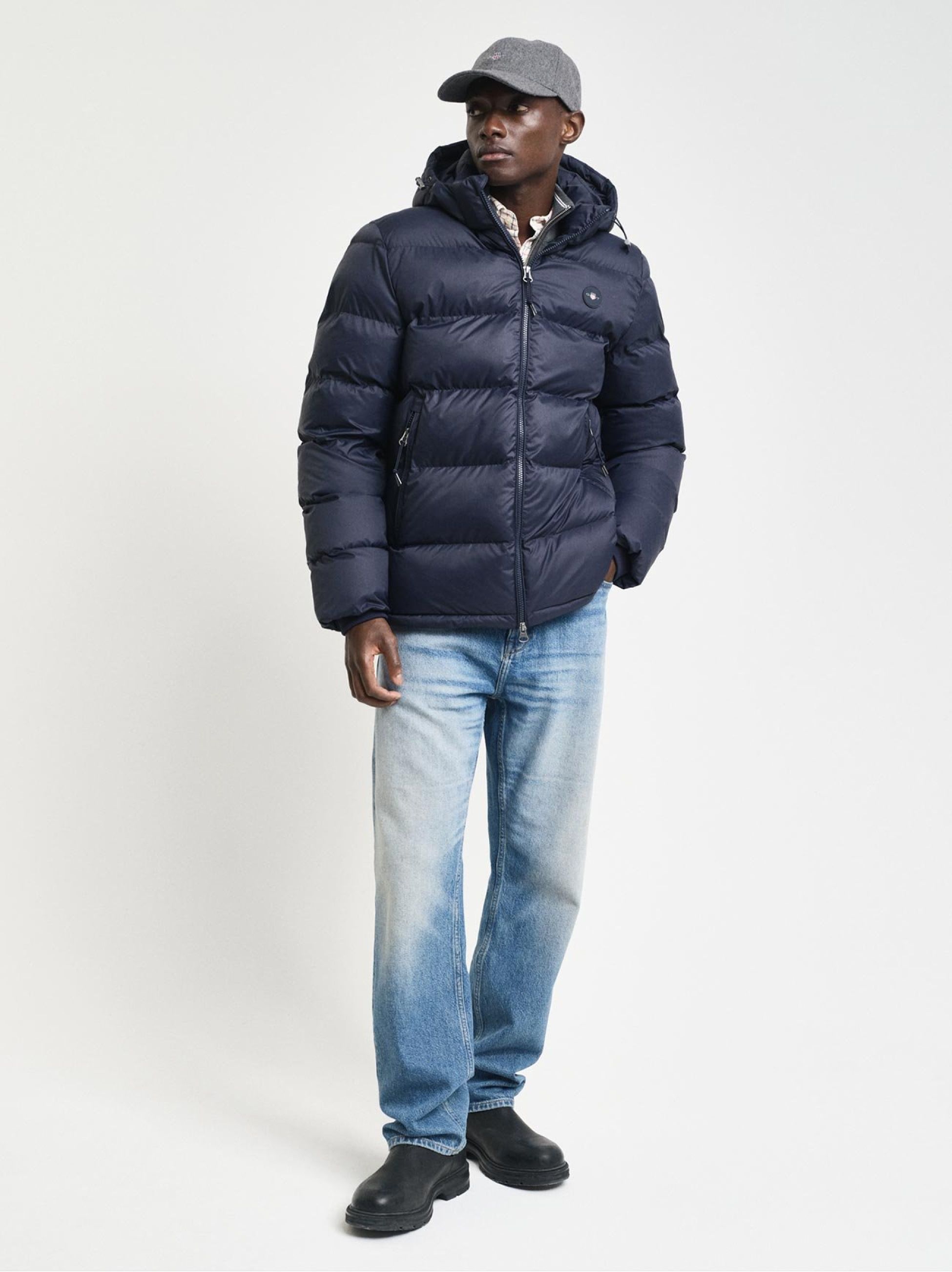 GANT Mens Evening Blue Active Cloud Jacket | Designerwear