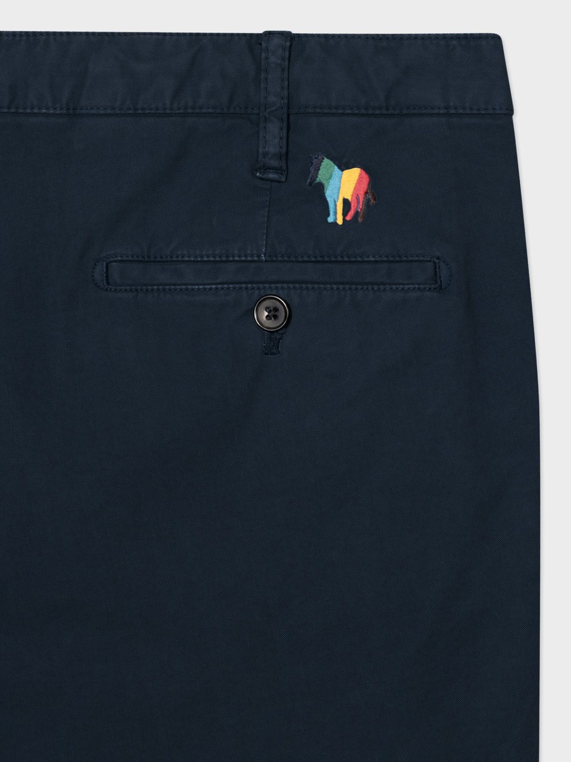 Paul Smith Mens Very Dark Navy Broad Stripe Zebra Short | Designerwear