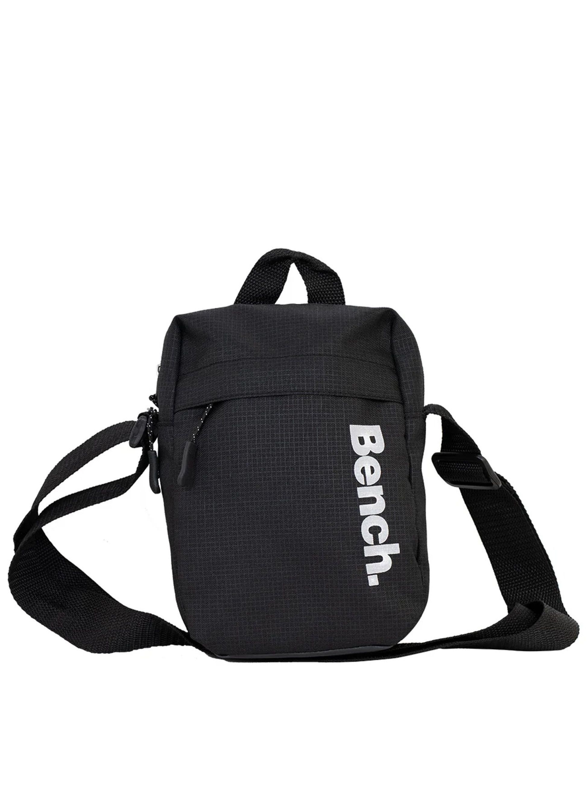 Bench Workwear Mens Black Hydra Messenger Bag | Designerwear