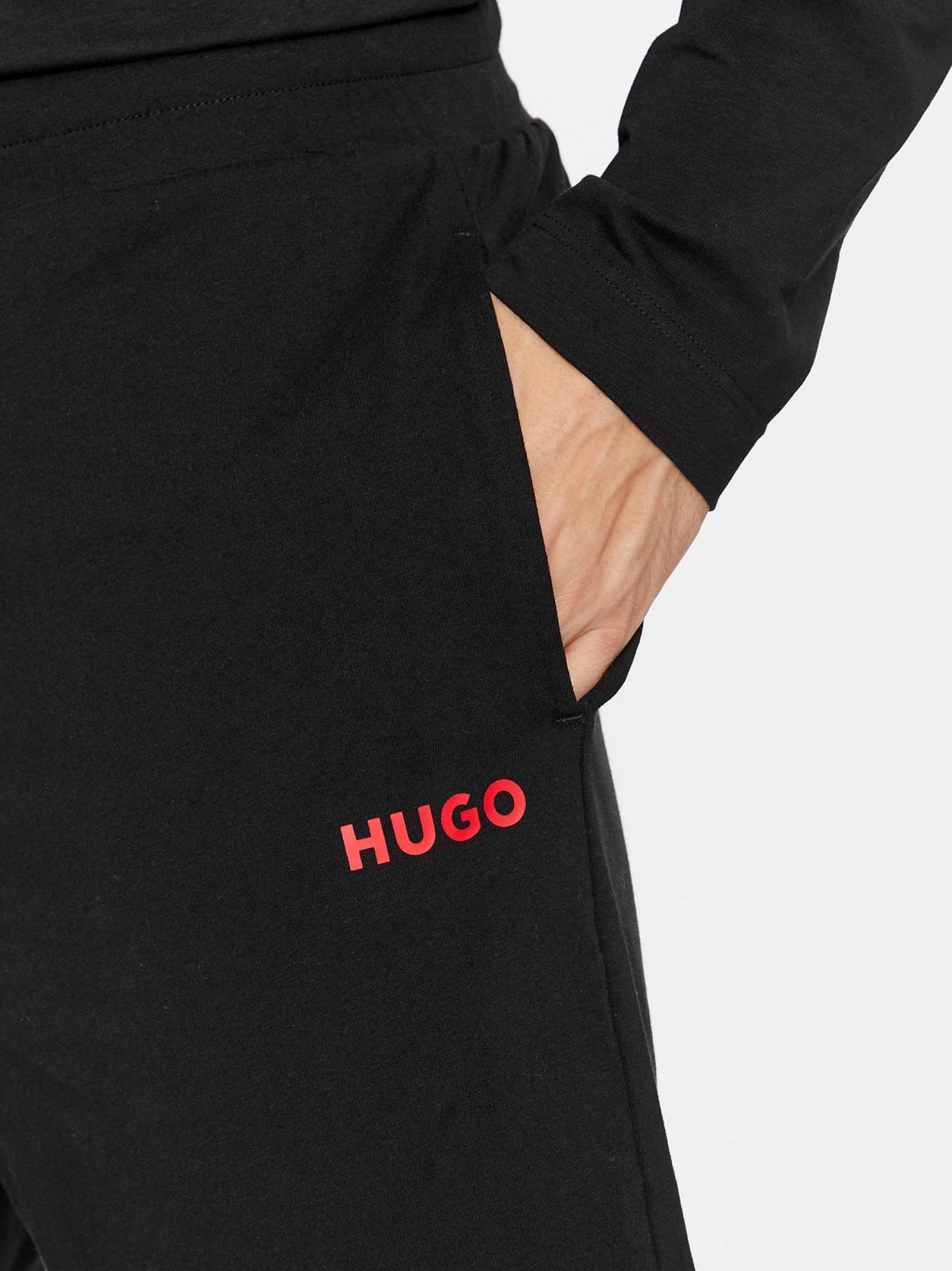 HUGO Mens Black Linked CW Short | Designerwear