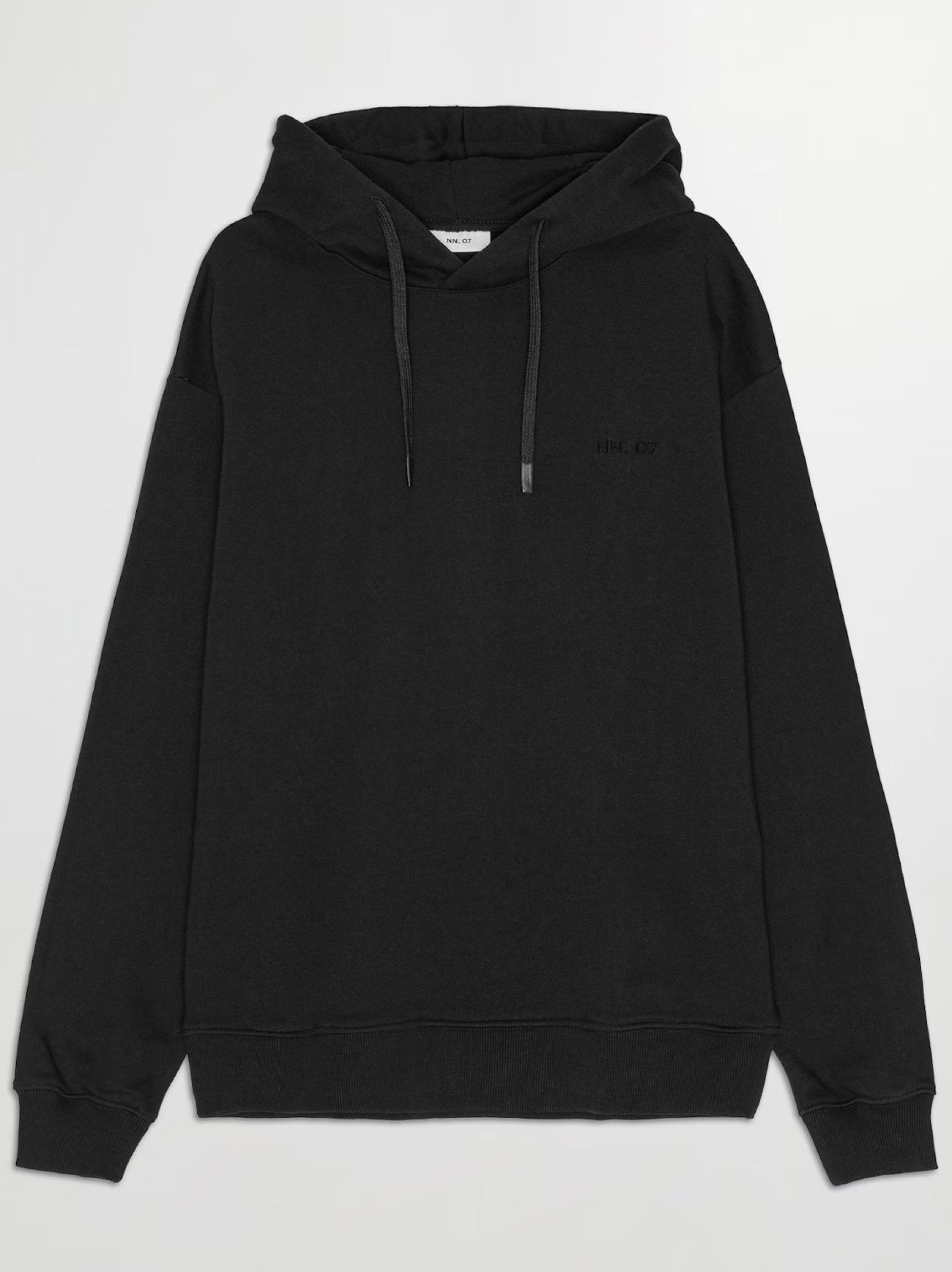 NN.07 Mens Black David Hoodie | Designerwear