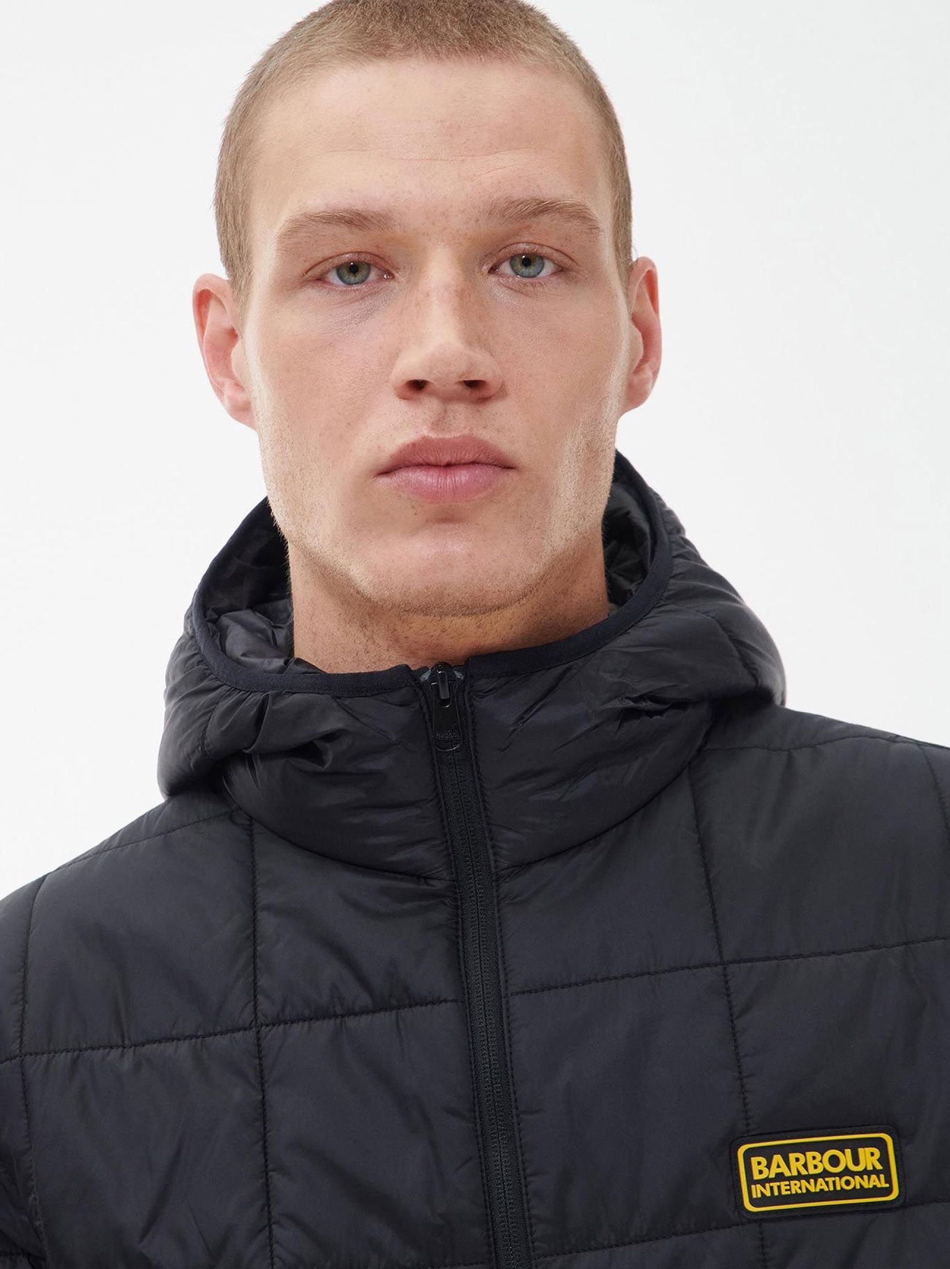 Barbour Mens Black Event Quilted Jacket | Designerwear