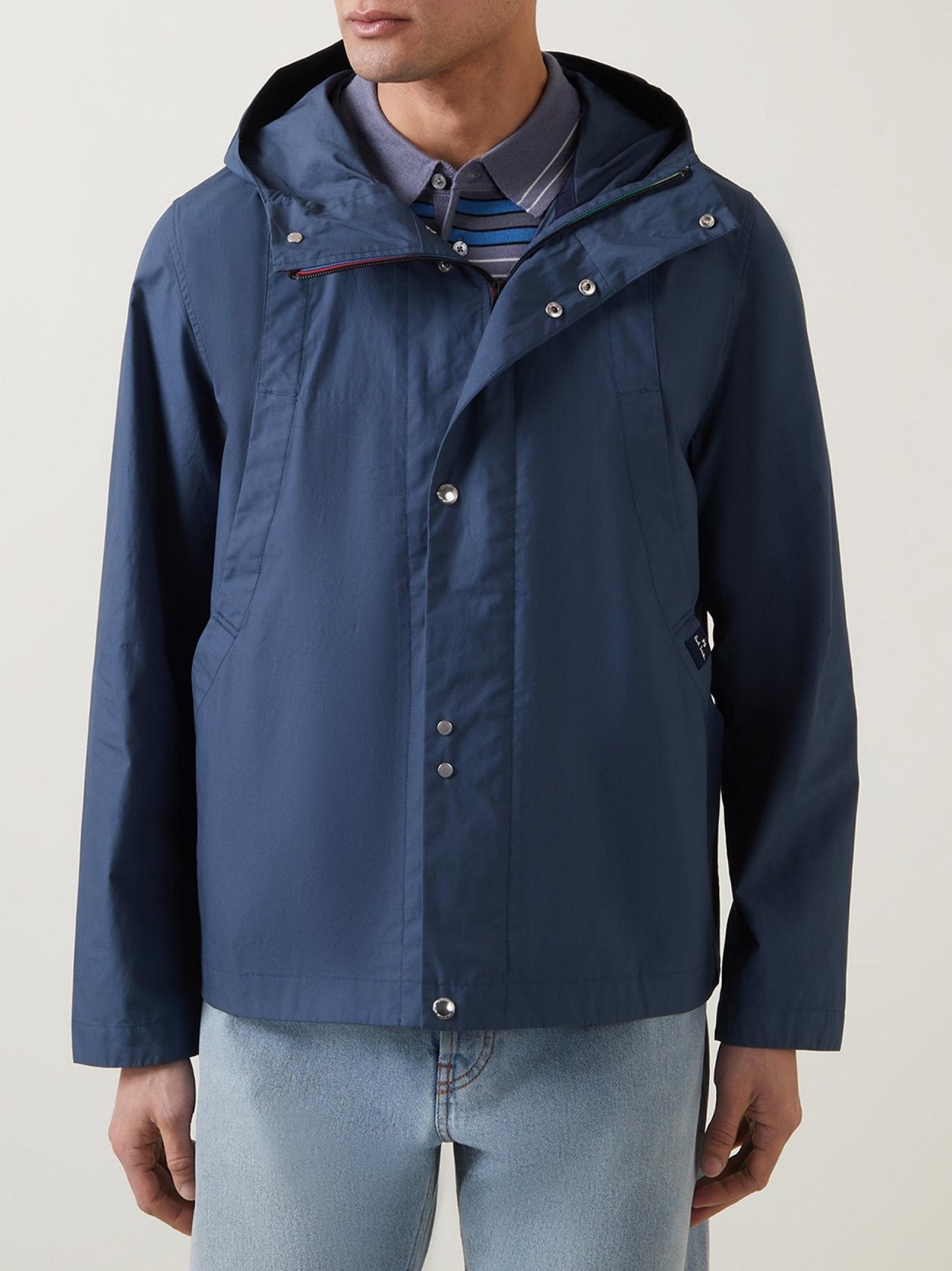 Paul Smith Mens Inky Blue Hooded Jacket | Designerwear