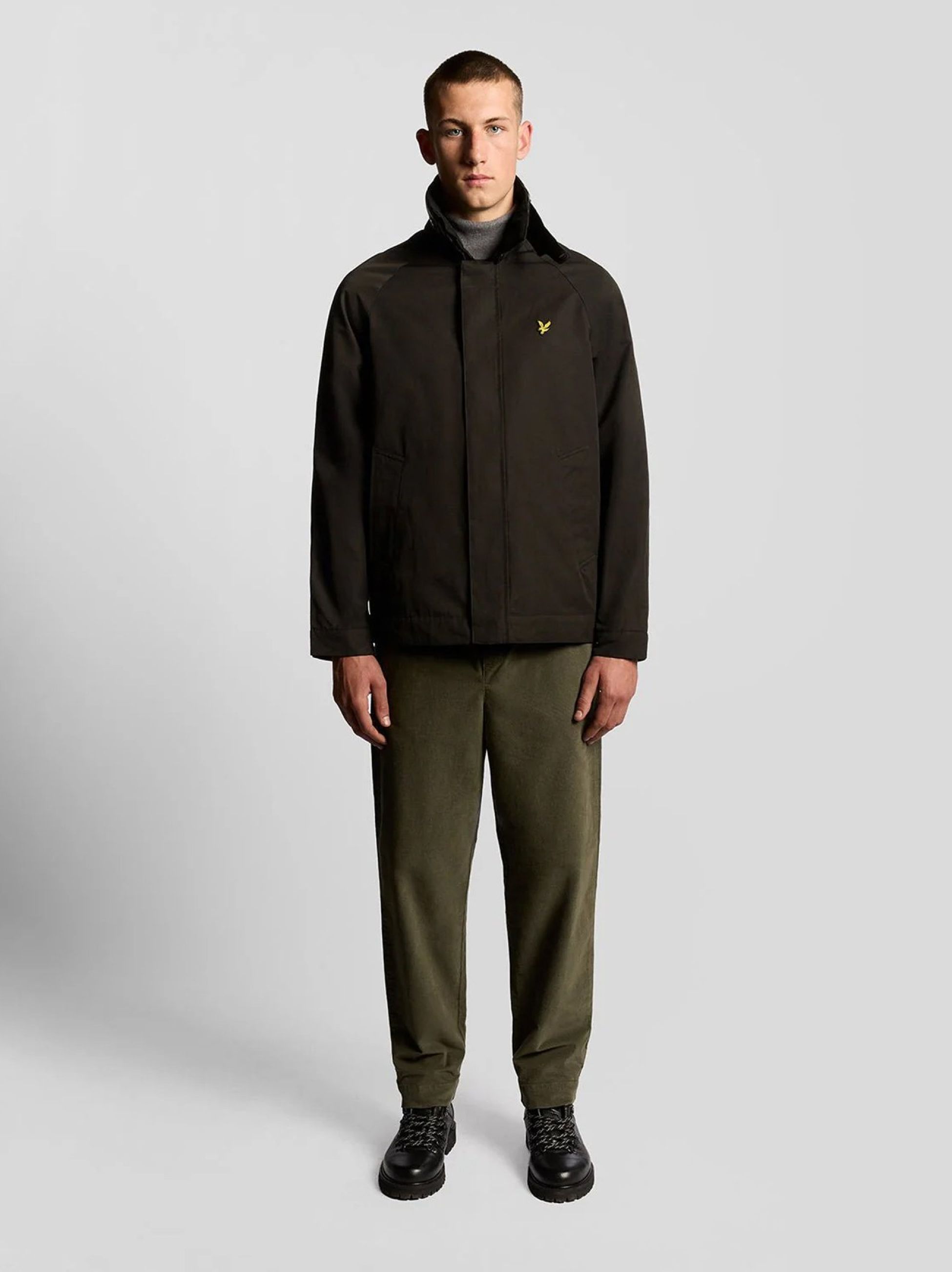 Lyle and Scott Mens Jet Black Hunting Jacket | Designerwear