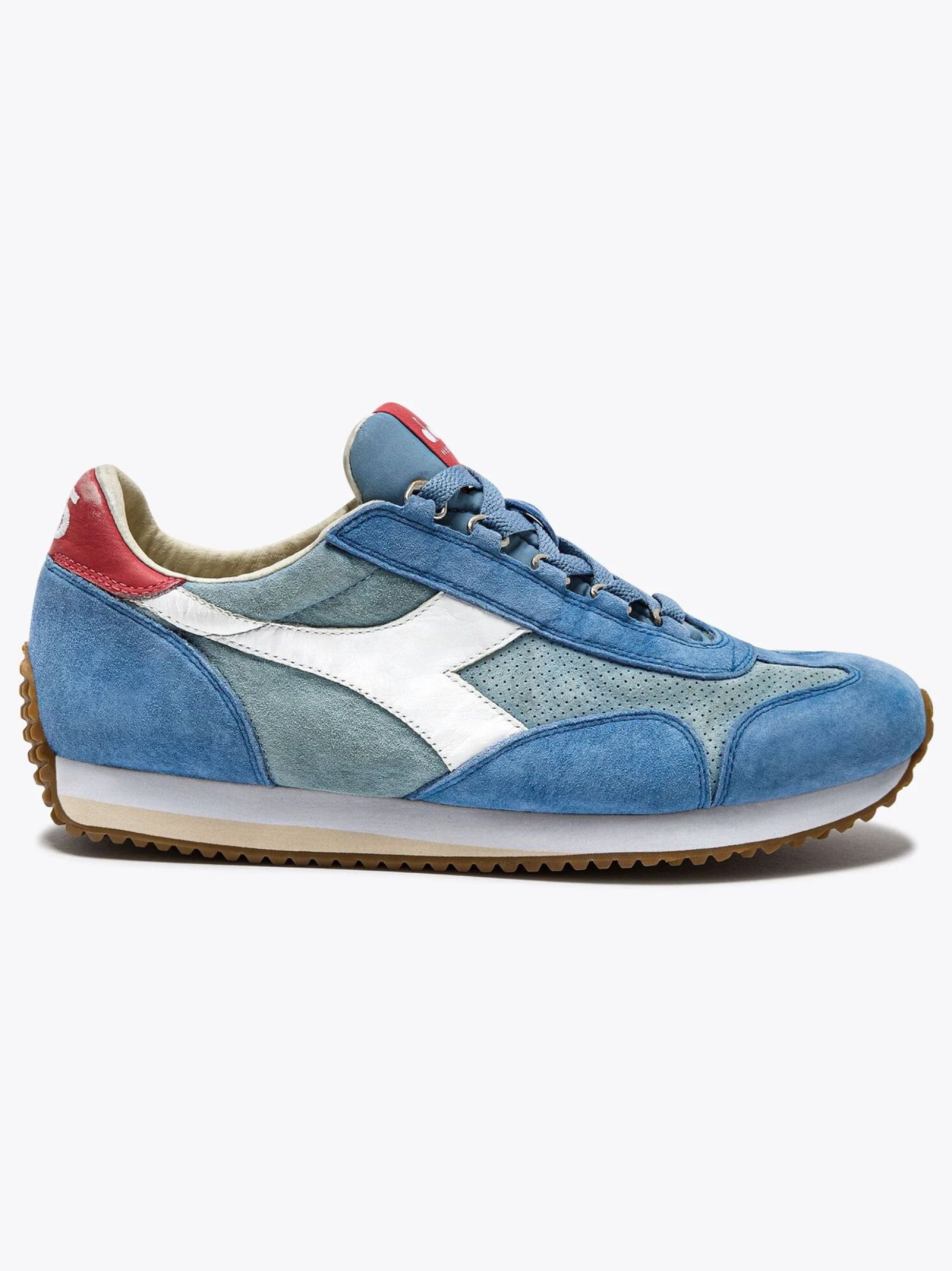 Diadora Mens Sky Blue London Equipe Suede SW Trainer | Designerwear