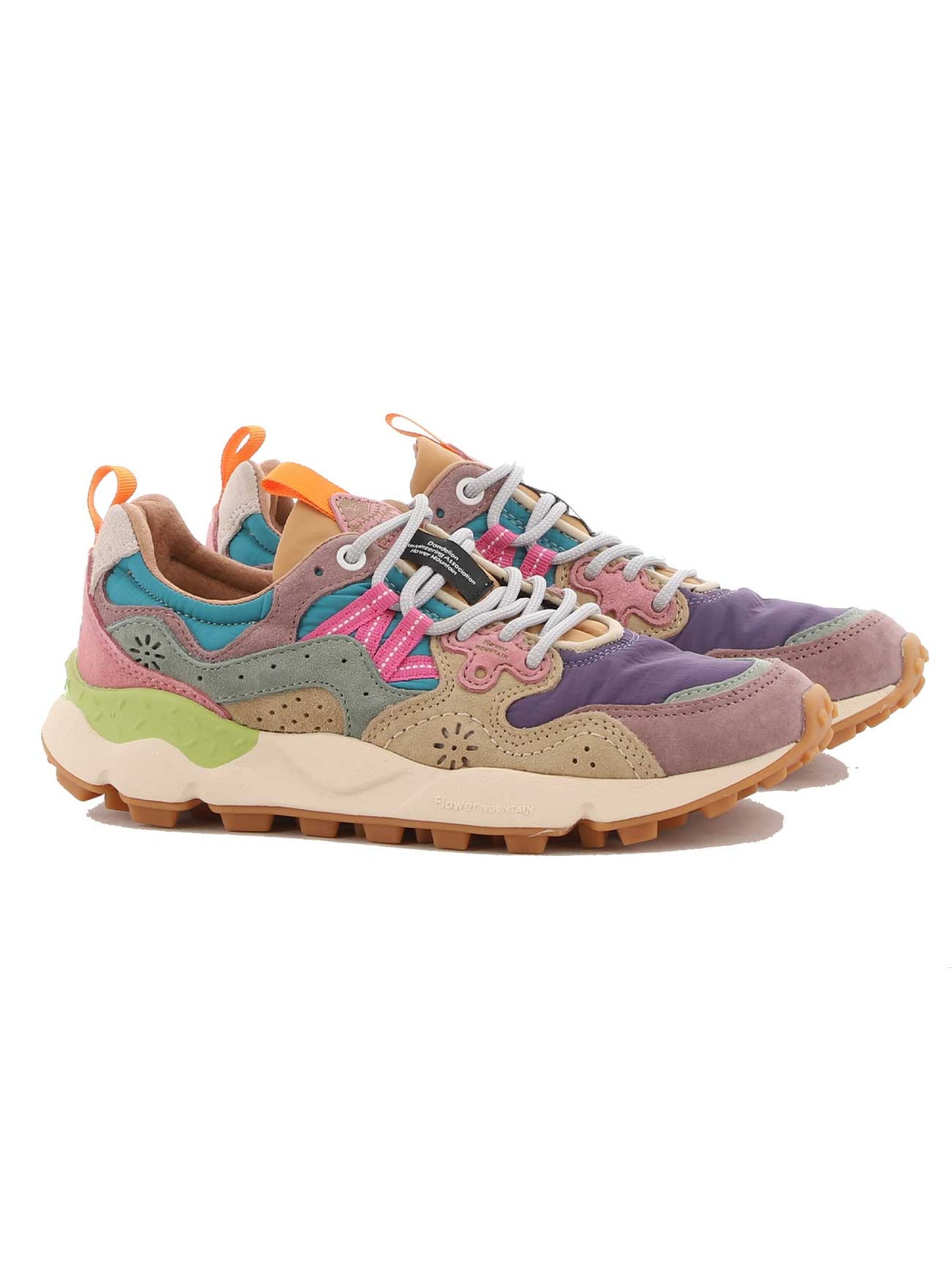 Flower Mountain Womens Rose Violet Yamano 3 Trainer | Designerwear