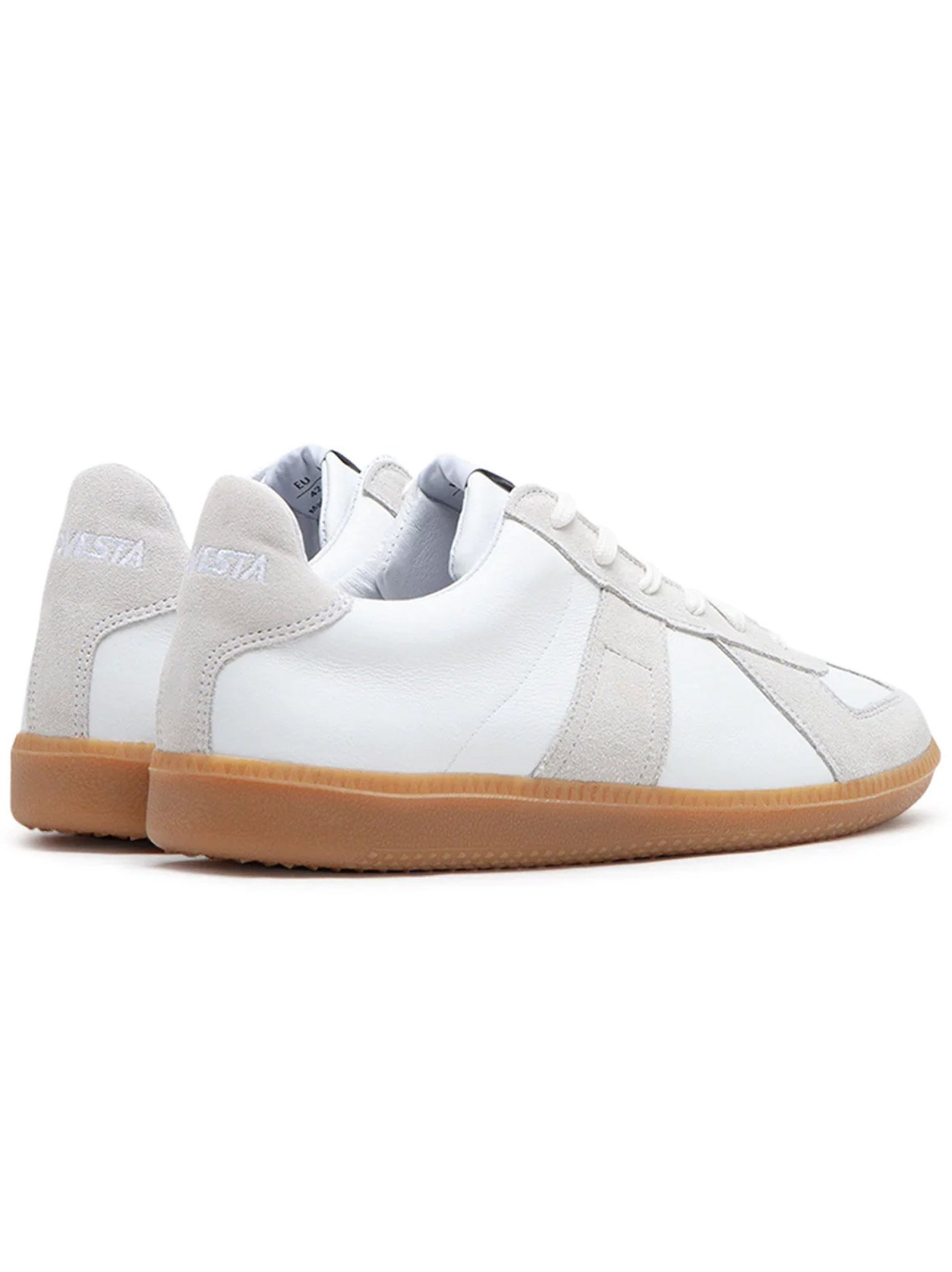 Novesta Mens White Transparent Gat Trainer | Designerwear