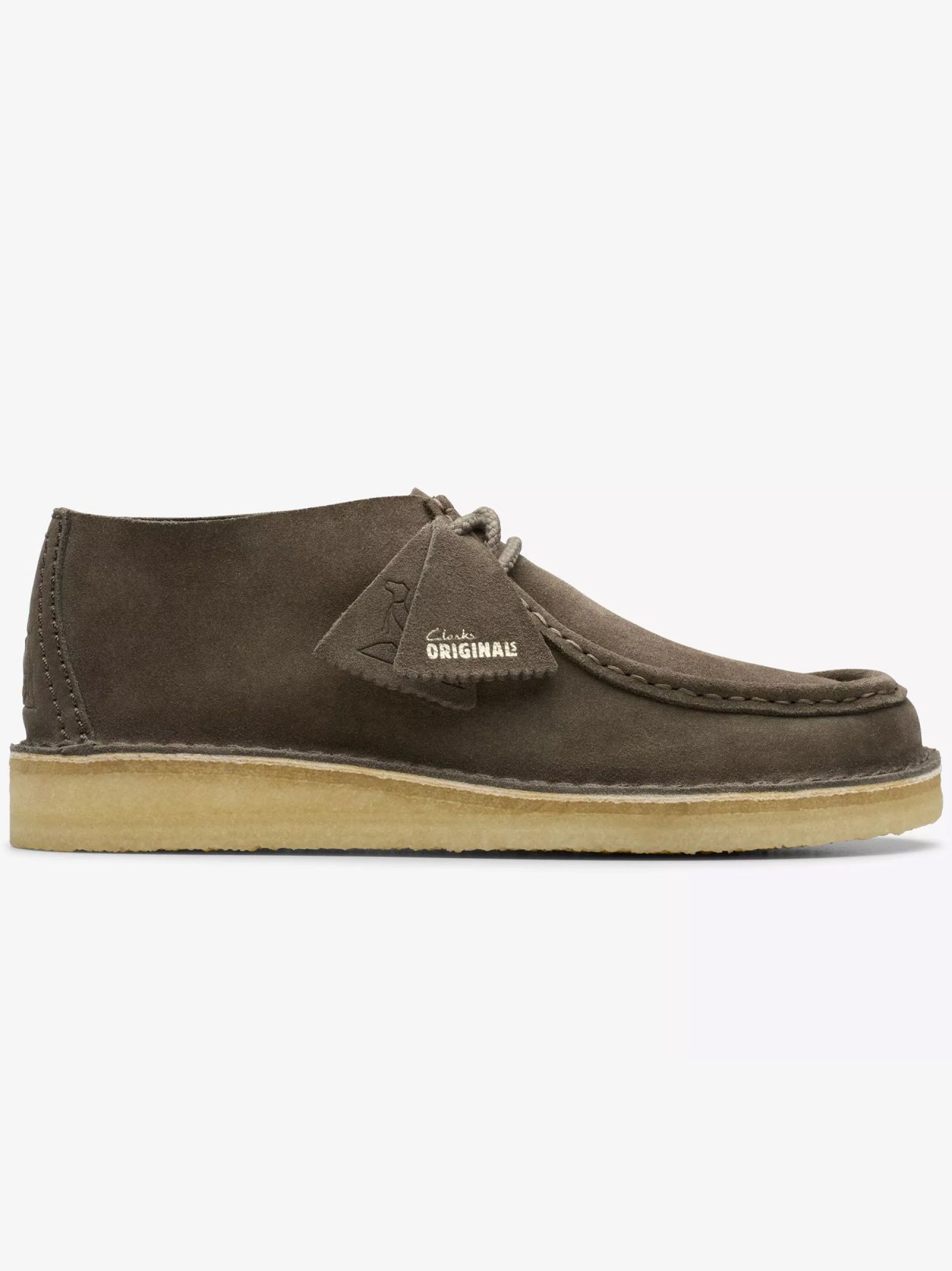 Clarks Originals Mens Mole Grey Suede Desert Nomad Shoe | Designerwear