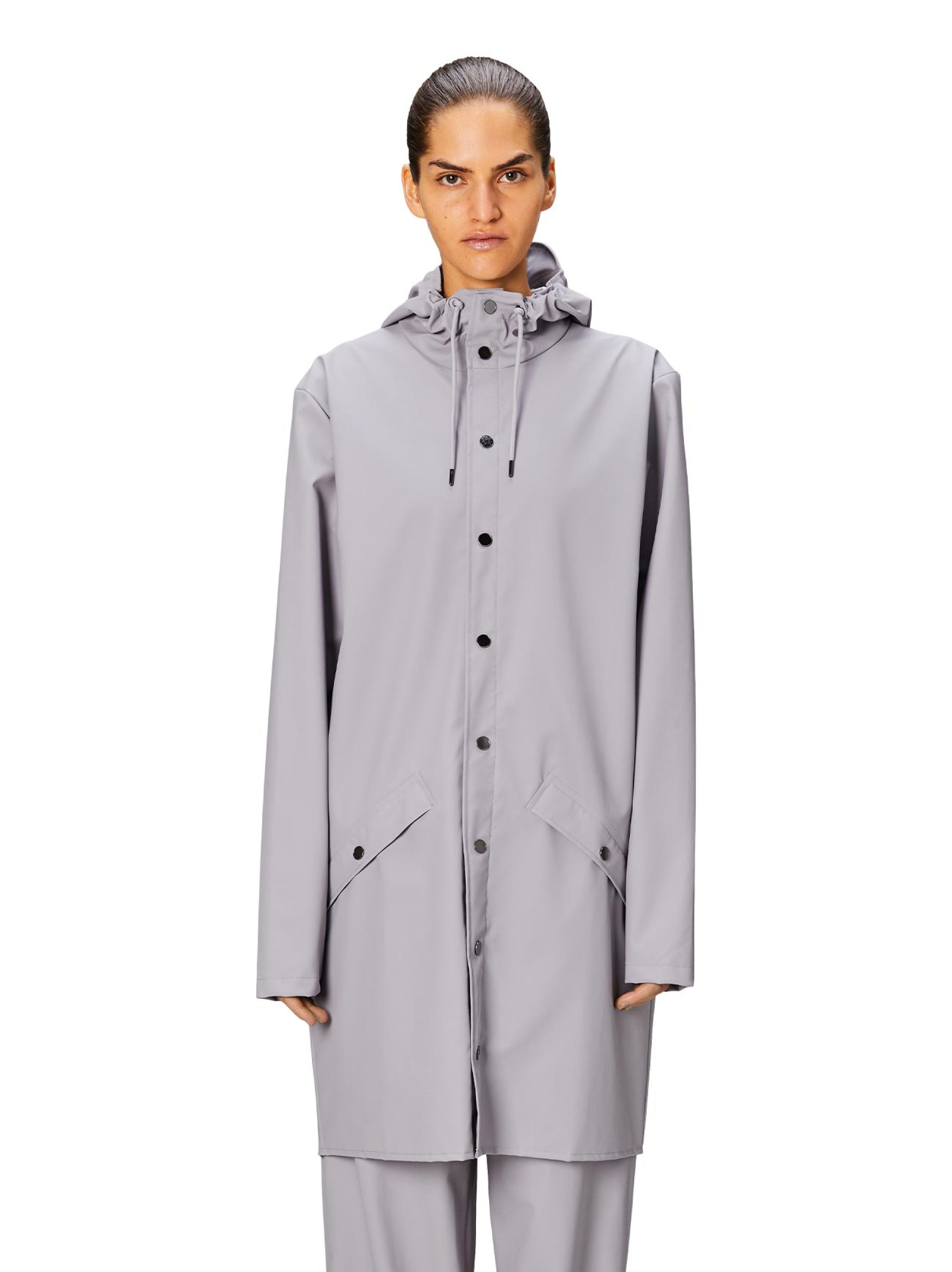 Rains Womens Flint Long Essential Jacket | Designerwear