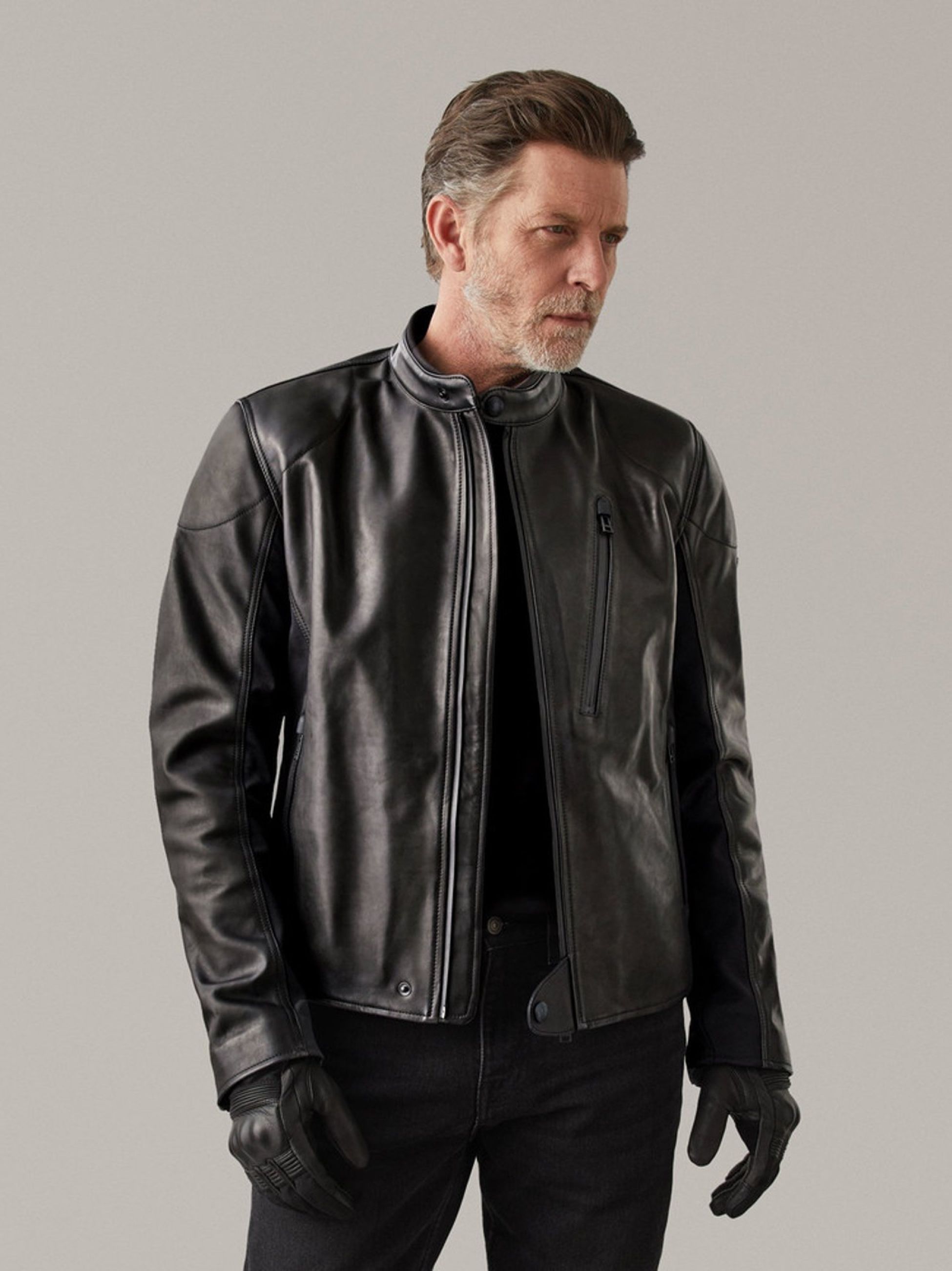 Belstaff Mens Black Mistral Motorcycle Jacket | Designerwear