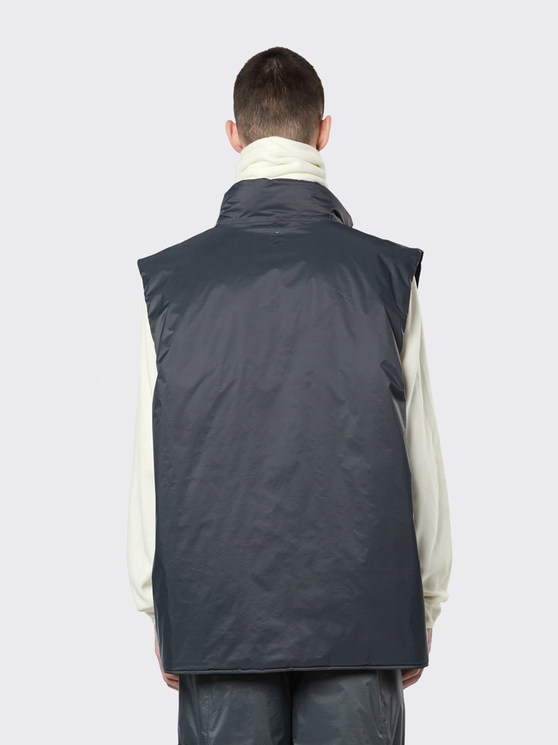 Rains Slate Padded Nylon Vest | Just Arrived at Designerwear