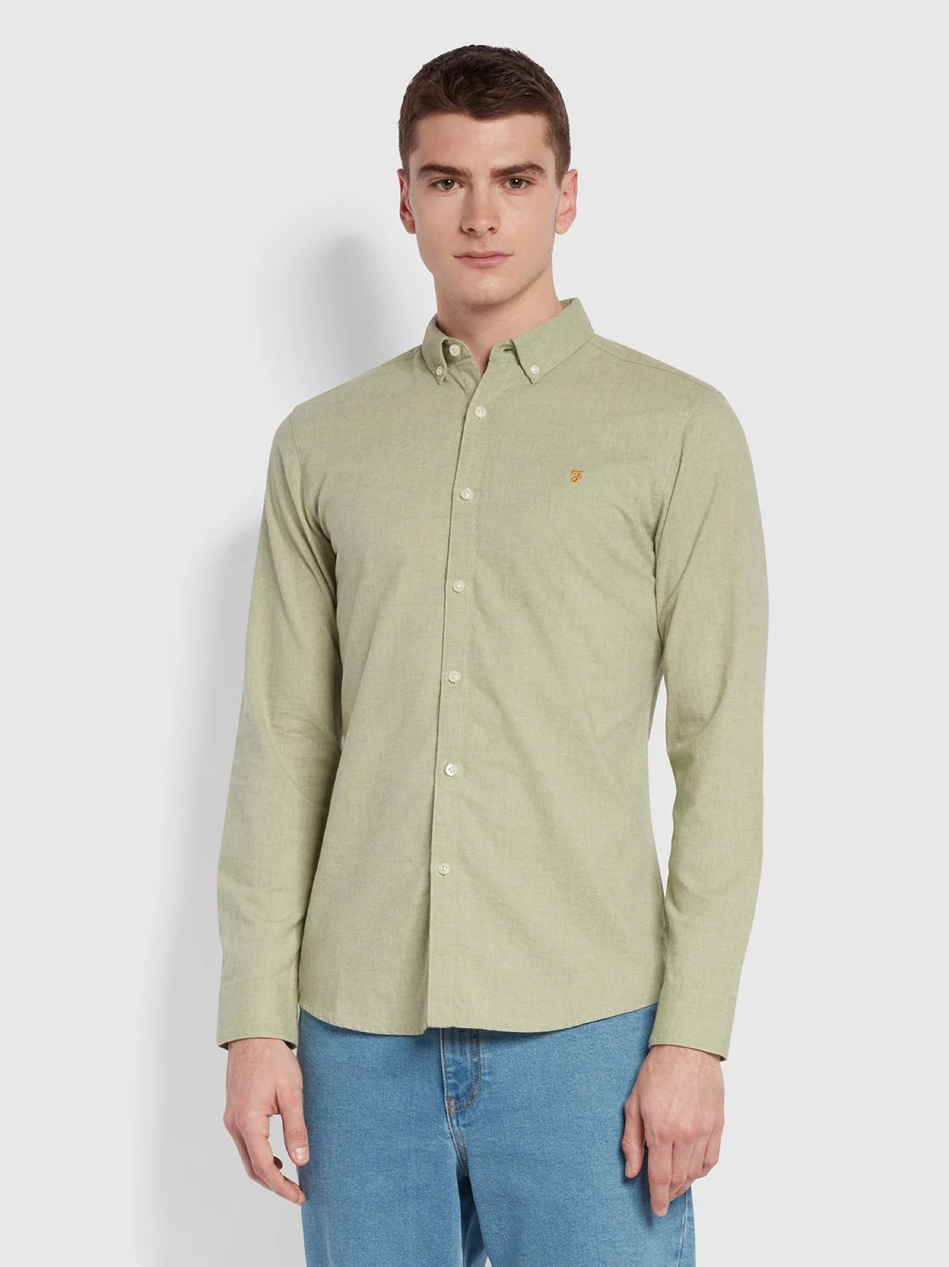 Farah Moss Green Steen Shirt | Designerwear | Signup for an Exclusive ...