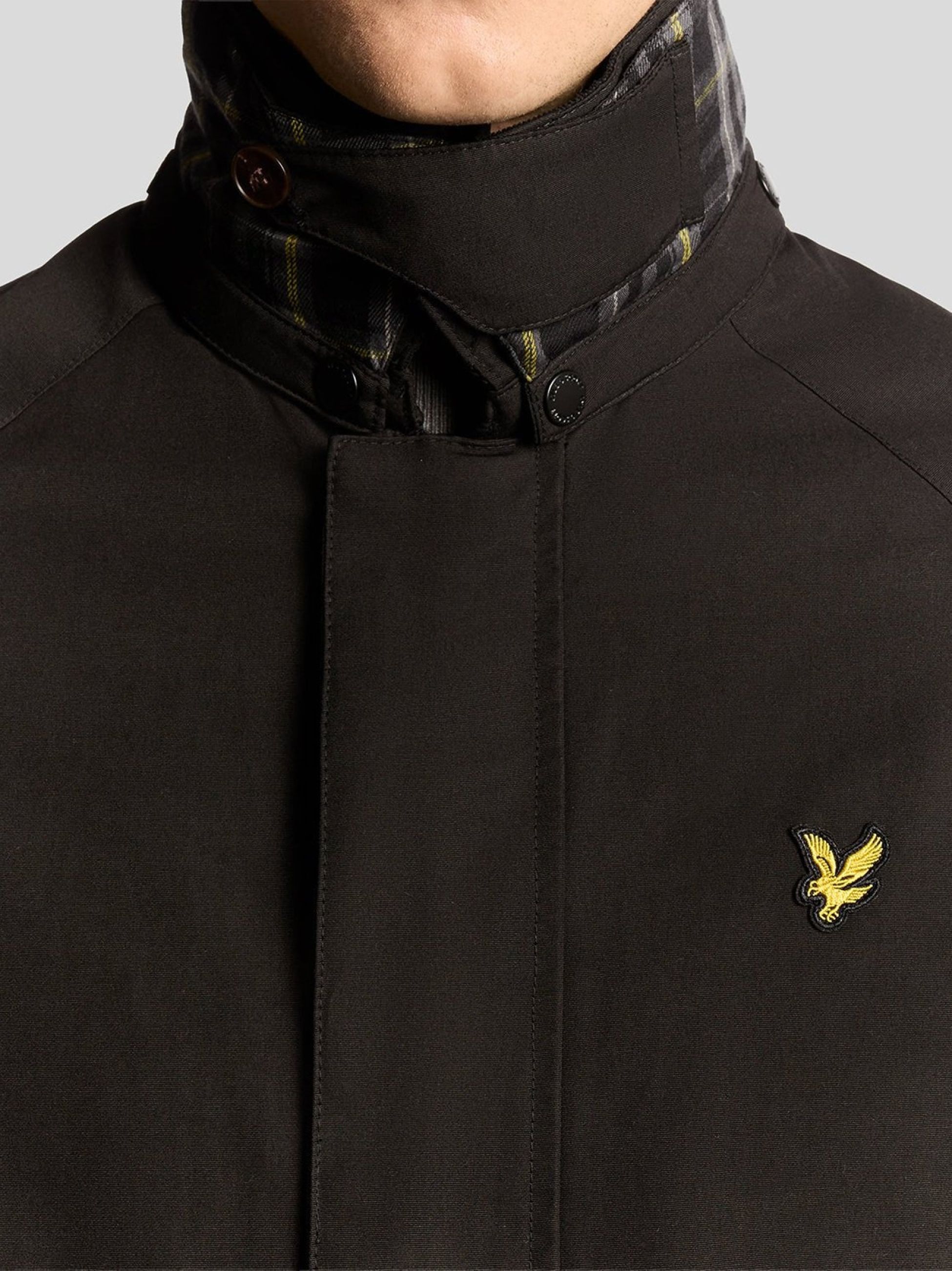Lyle and Scott Mens Jet Black Hunting Jacket | Designerwear