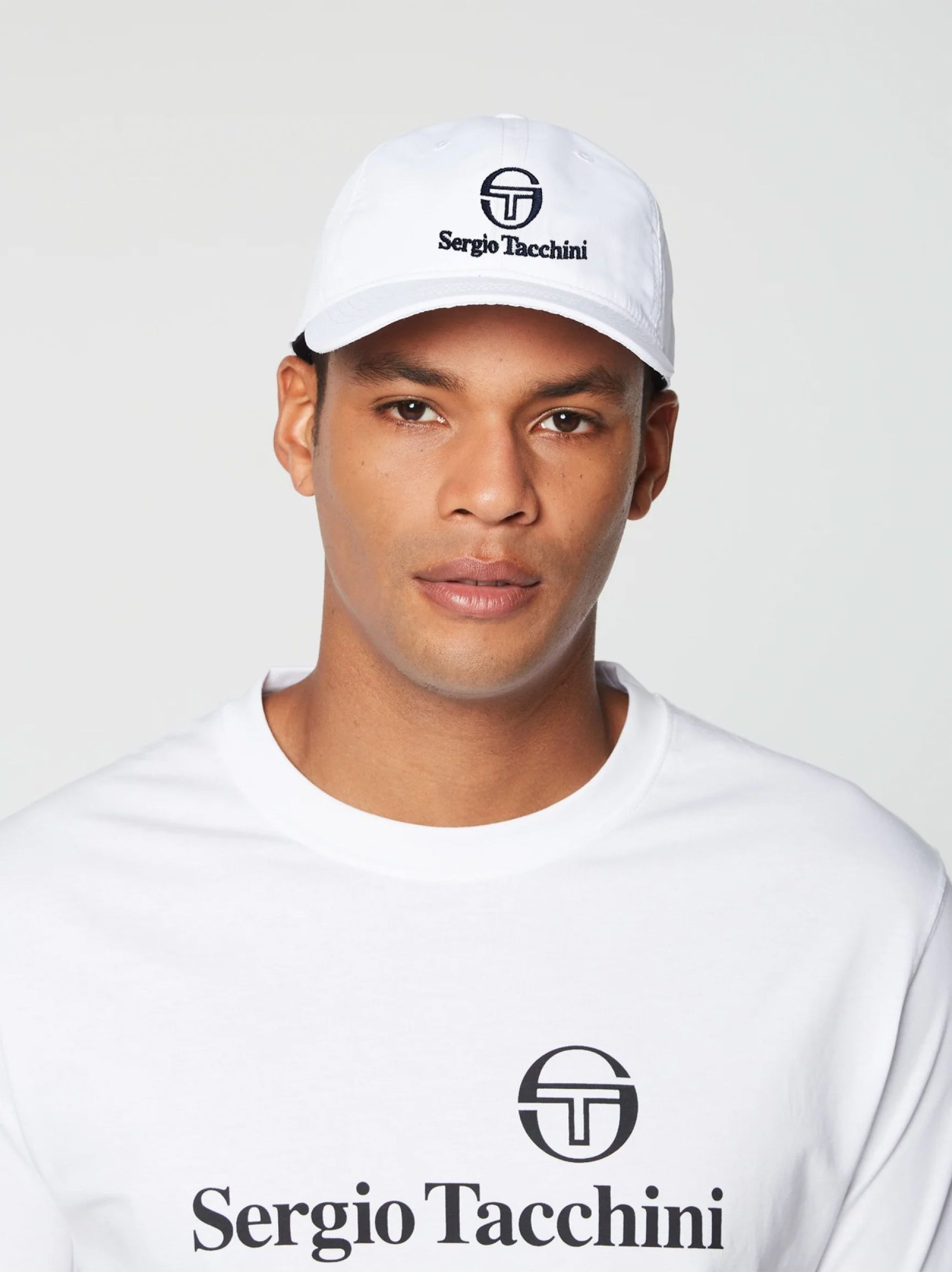 Sergio Tacchini Mens White Gilberto Cap | Designerwear
