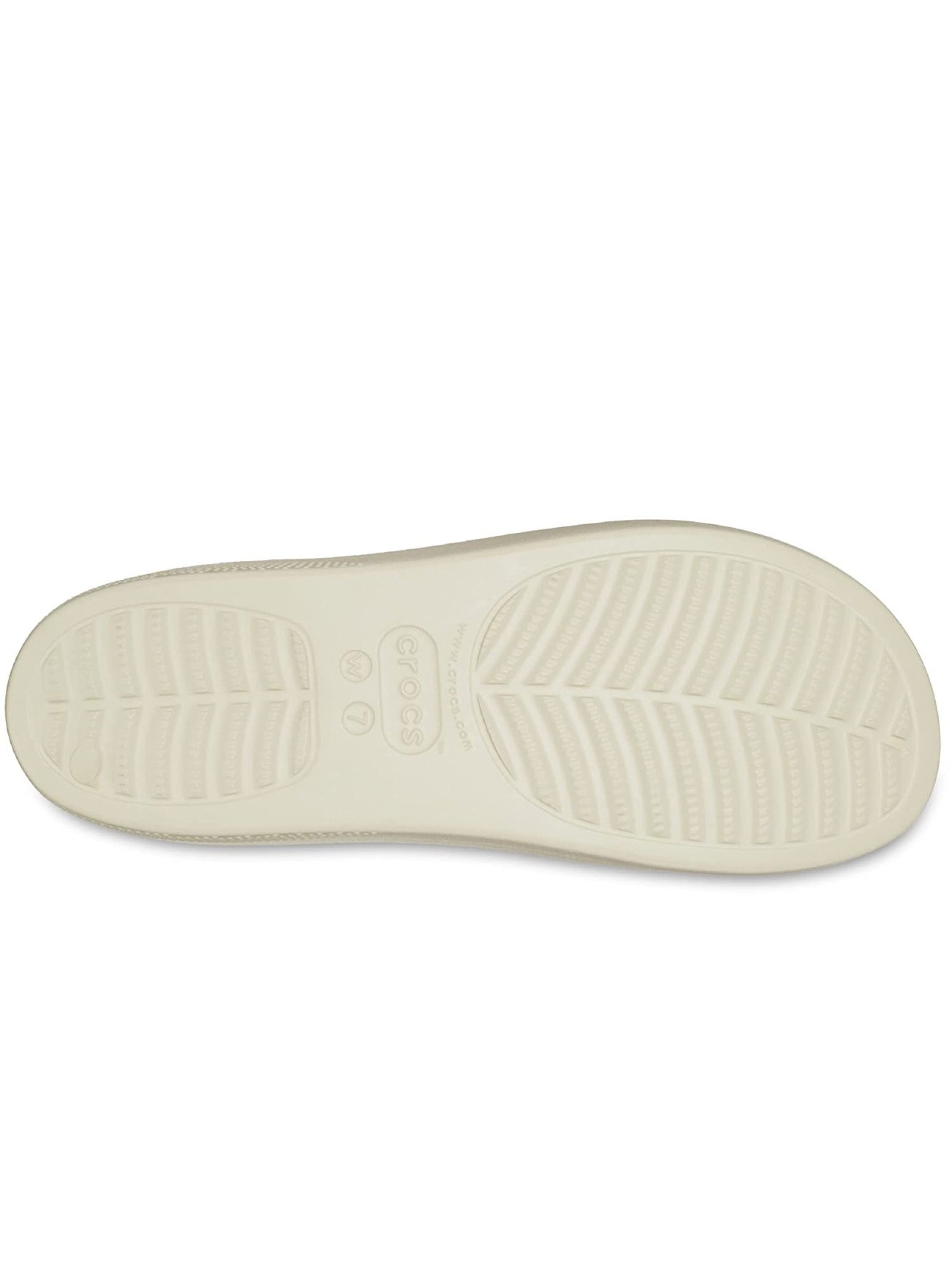 Crocs Bone Multicolour Classic Platform Slide | Designerwear | Hassle ...