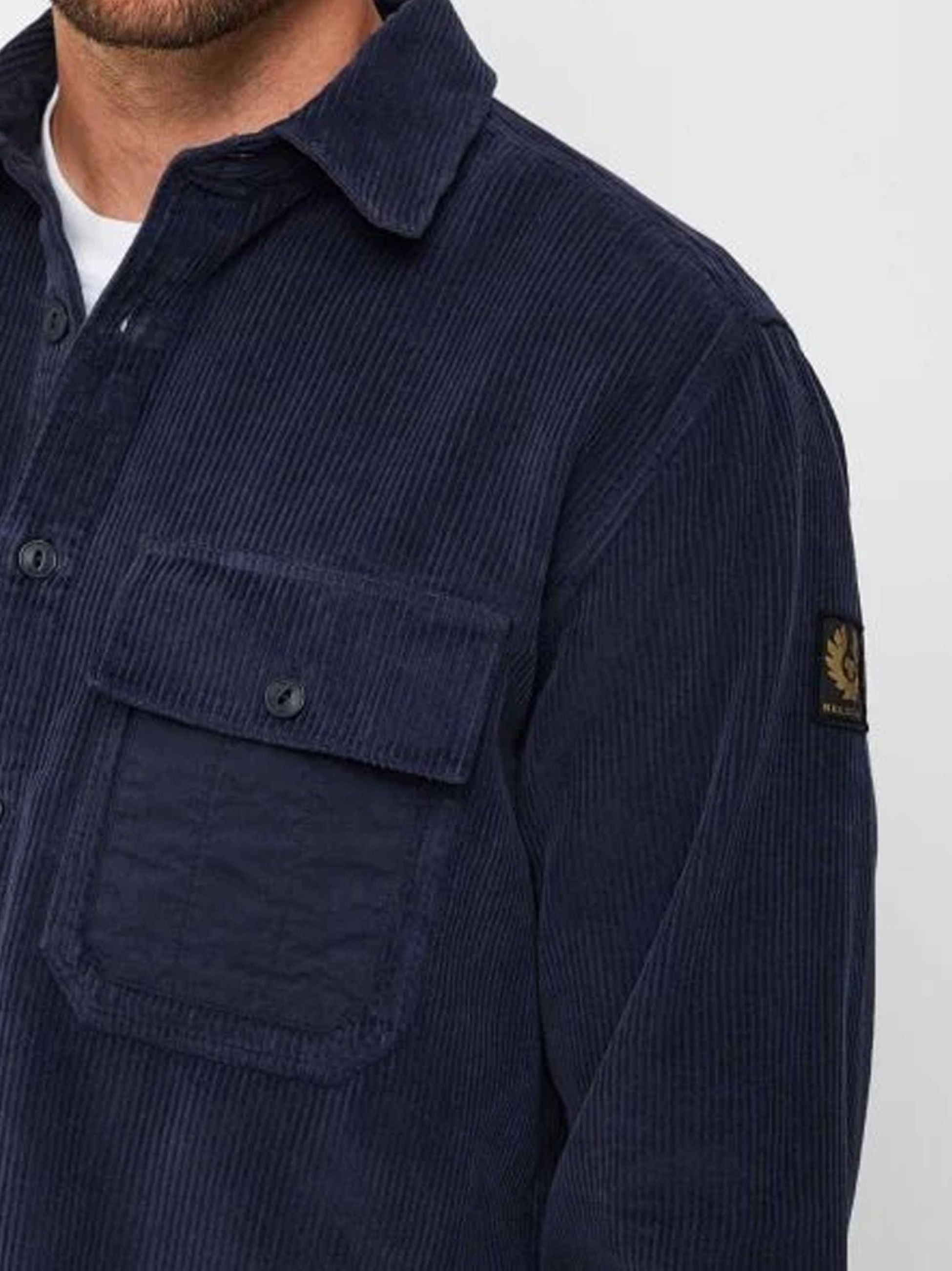 Belstaff Mens Dark Ink Fallgate Shirt | Designerwear