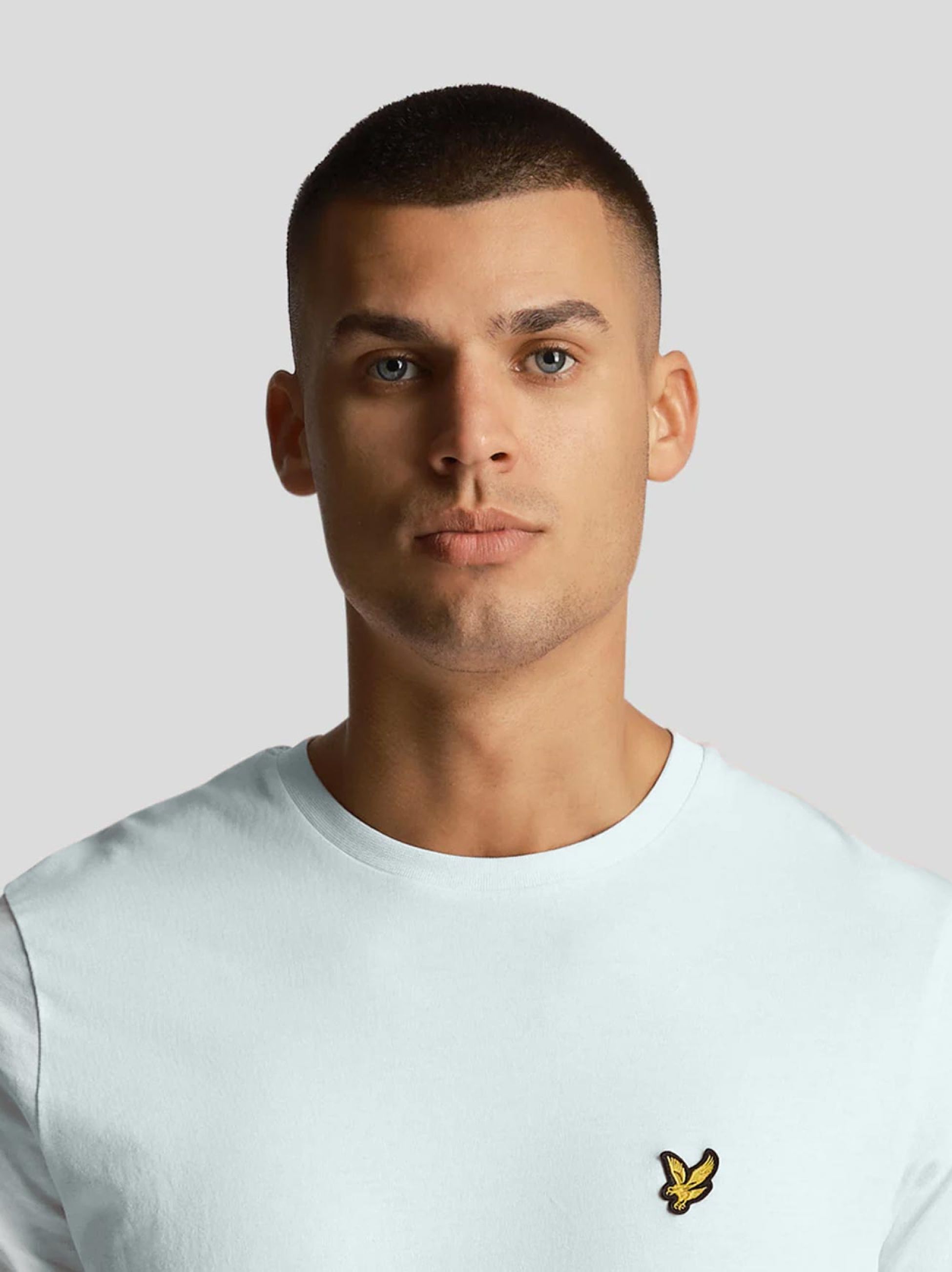 Lyle and Scott Mens Slate Blue Plain T-Shirt | Designerwear