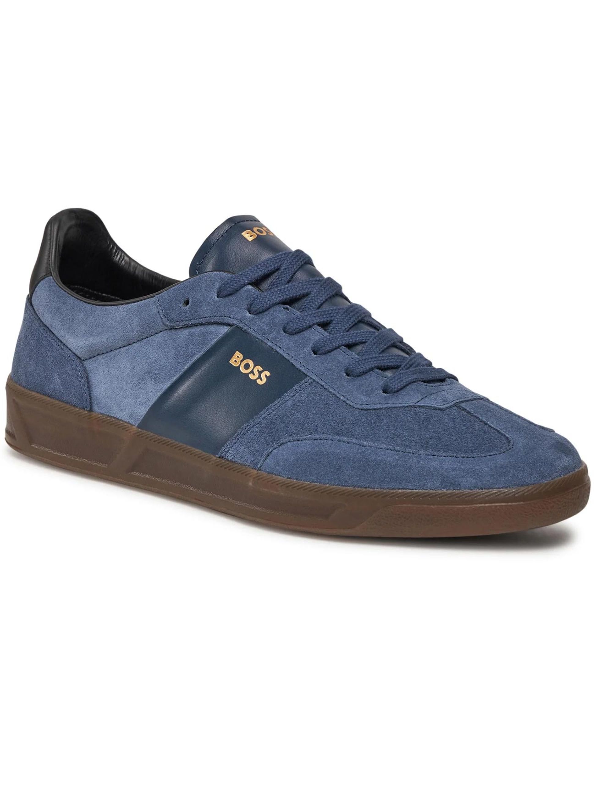 BOSS Mens Dark Blue Brandon Tenn Trainer | Designerwear