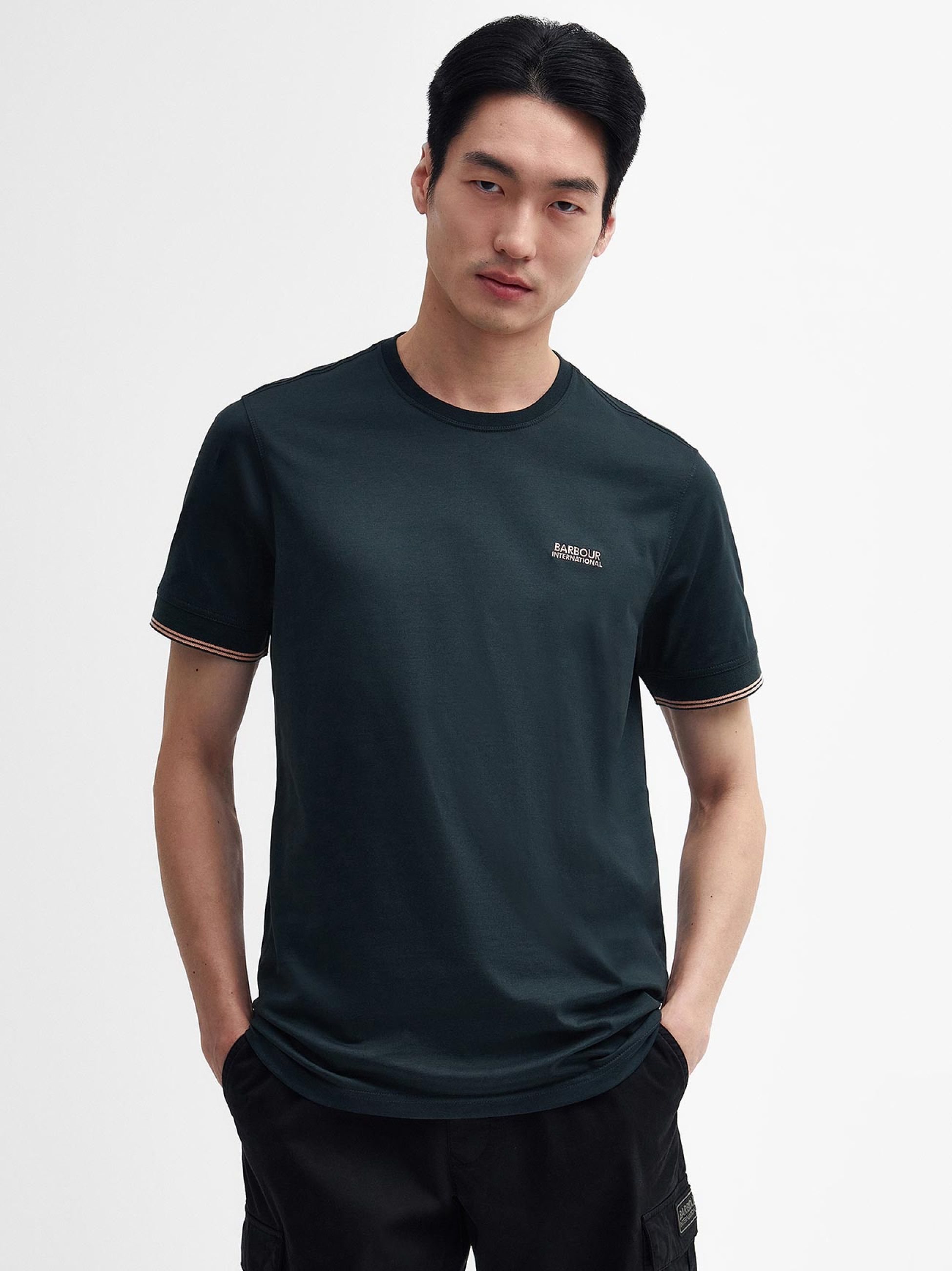 Barbour Mens Forest River Philip Tip Cuff T-Shirt | Designerwear