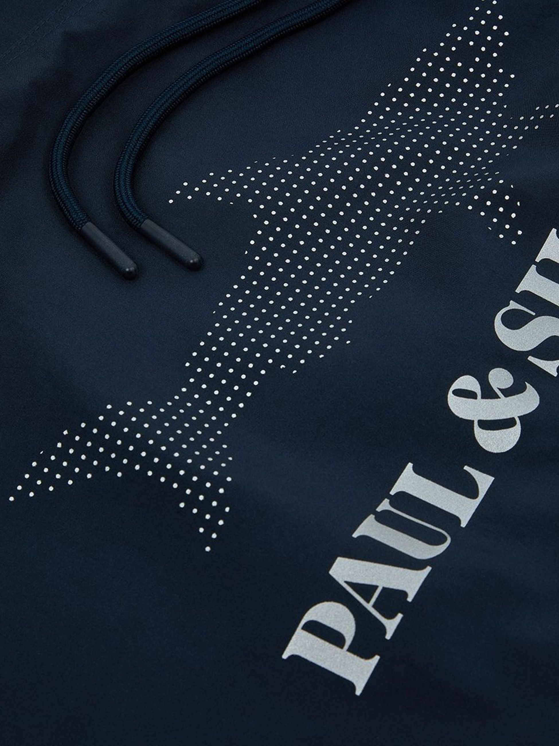 Paul and Shark Mens Blue Reflective Logo Swim Shorts | Designerwear ...