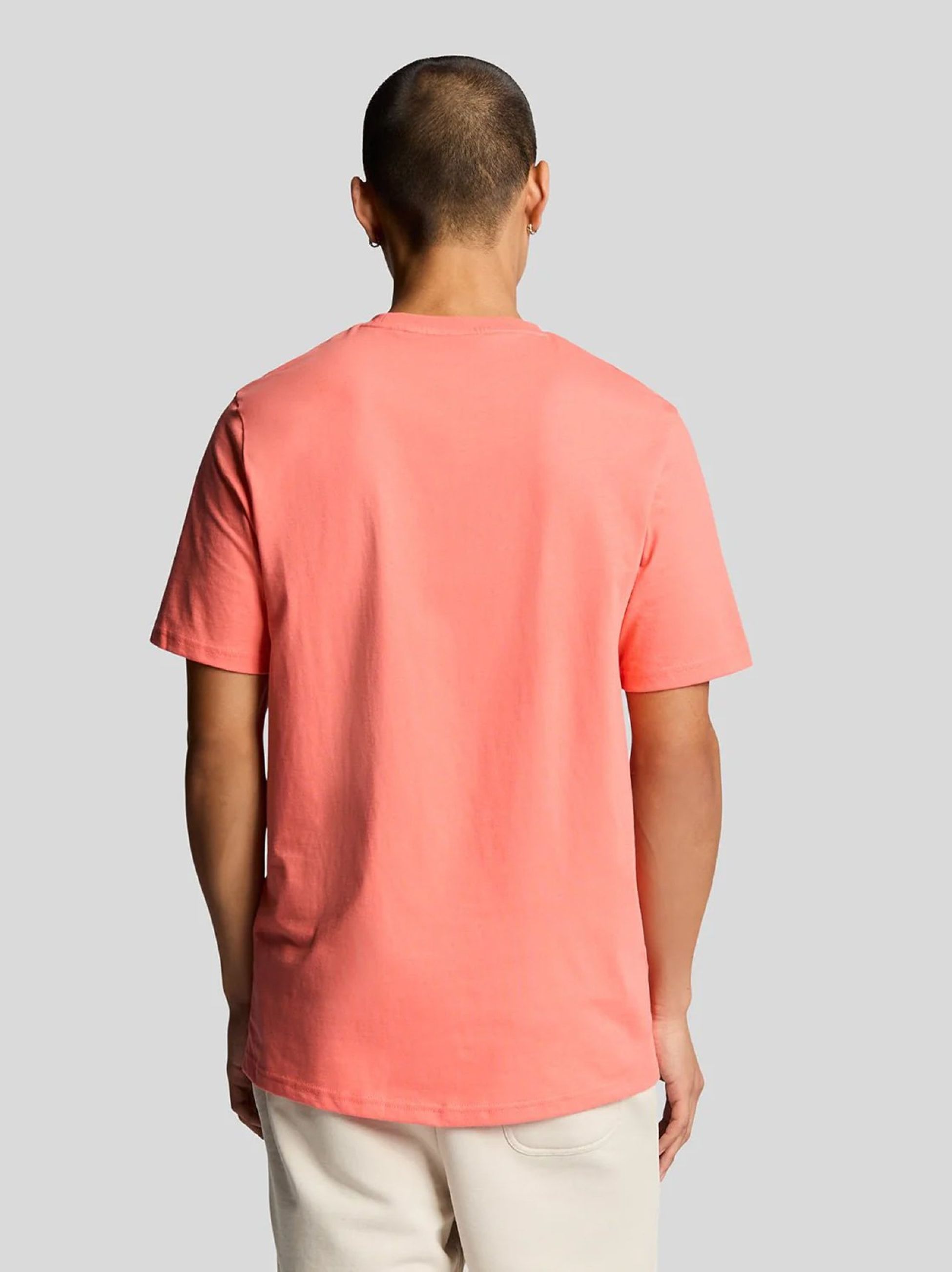 Lyle and Scott Mens Coral Stand Plain T-Shirt | Designerwear