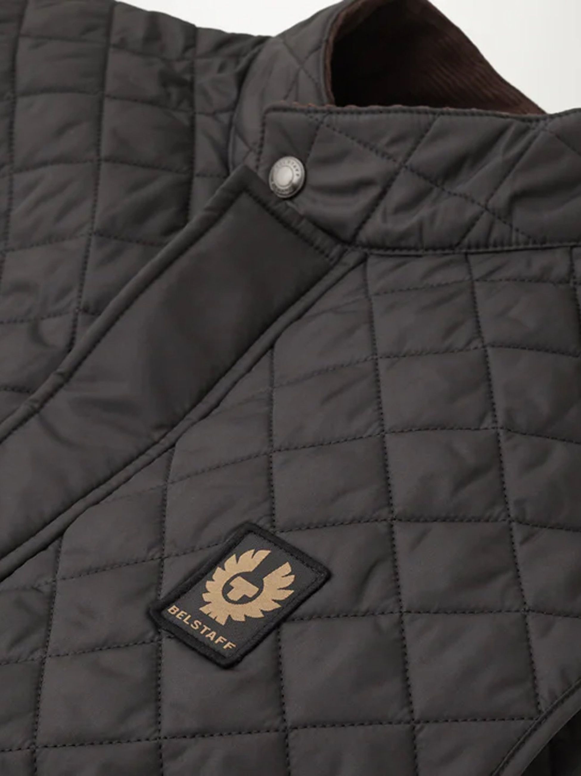 Belstaff Mens Black Icon Gilet | Designerwear