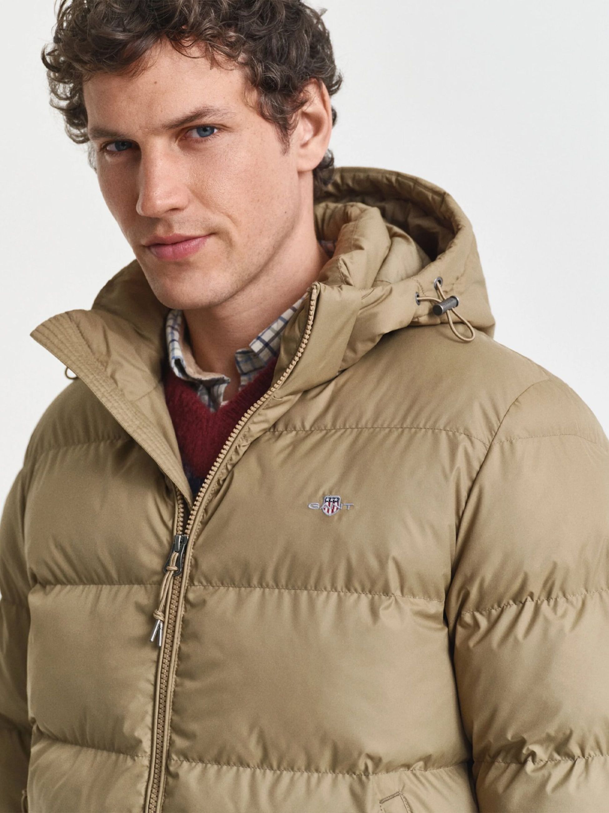 GANT Mens Light Taupe Active Cloud Jacket | Designerwear