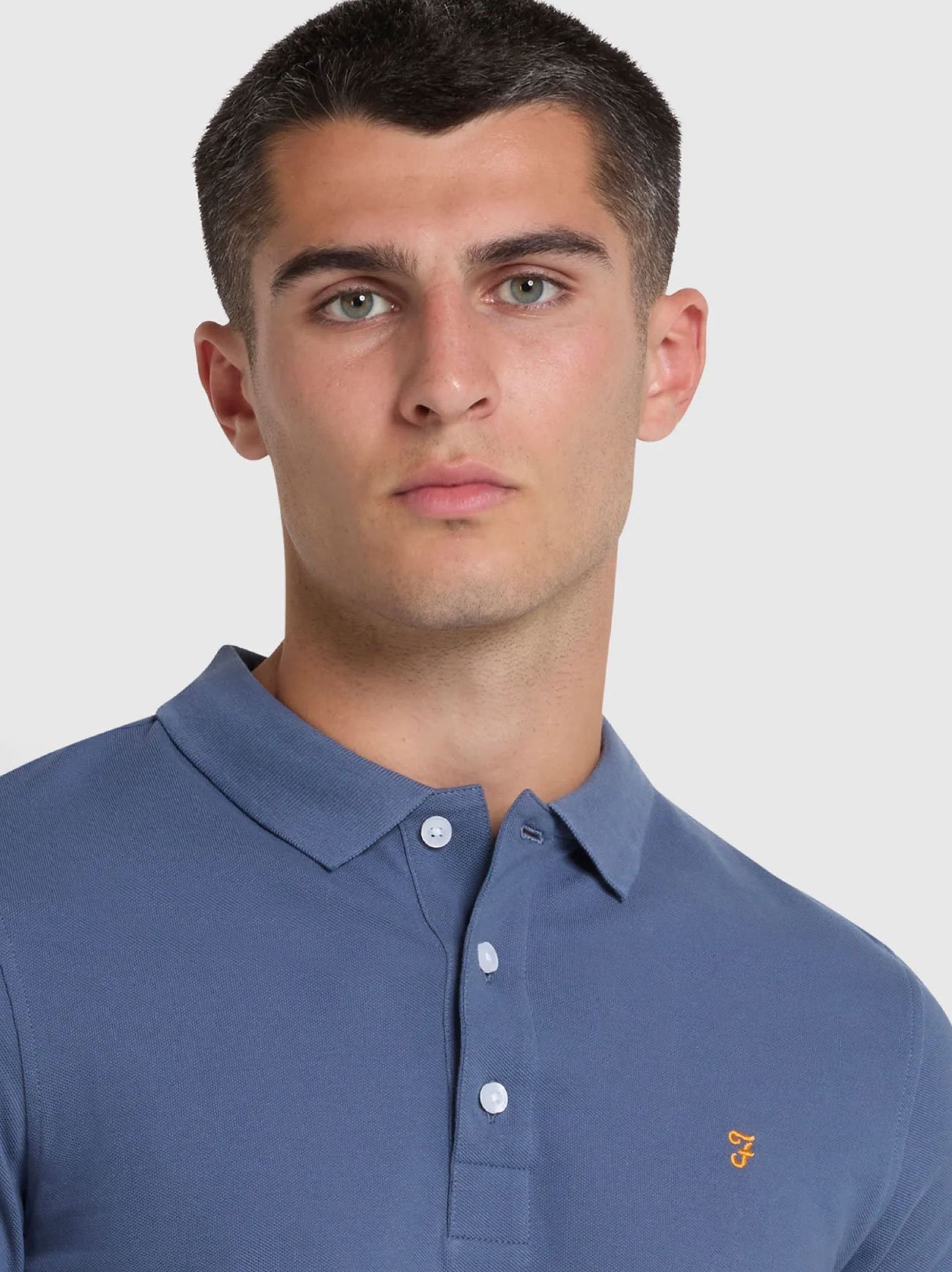 Farah Mens River Bed Blanes Polo Shirt | Designerwear