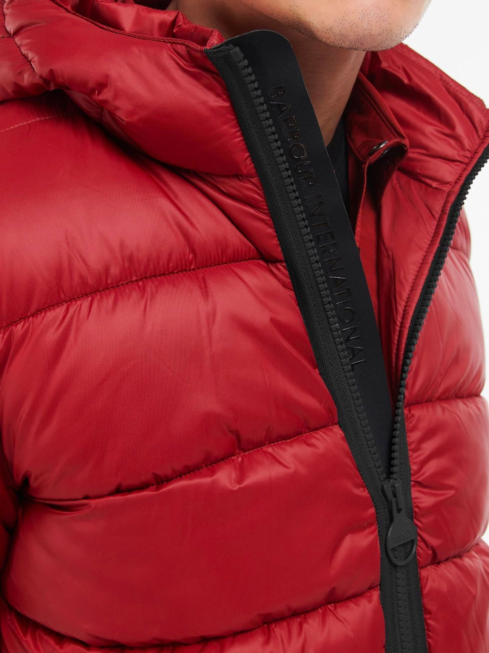 Barbour International Wine Legacy Bobber Quilted Jacket | Designerwear ...