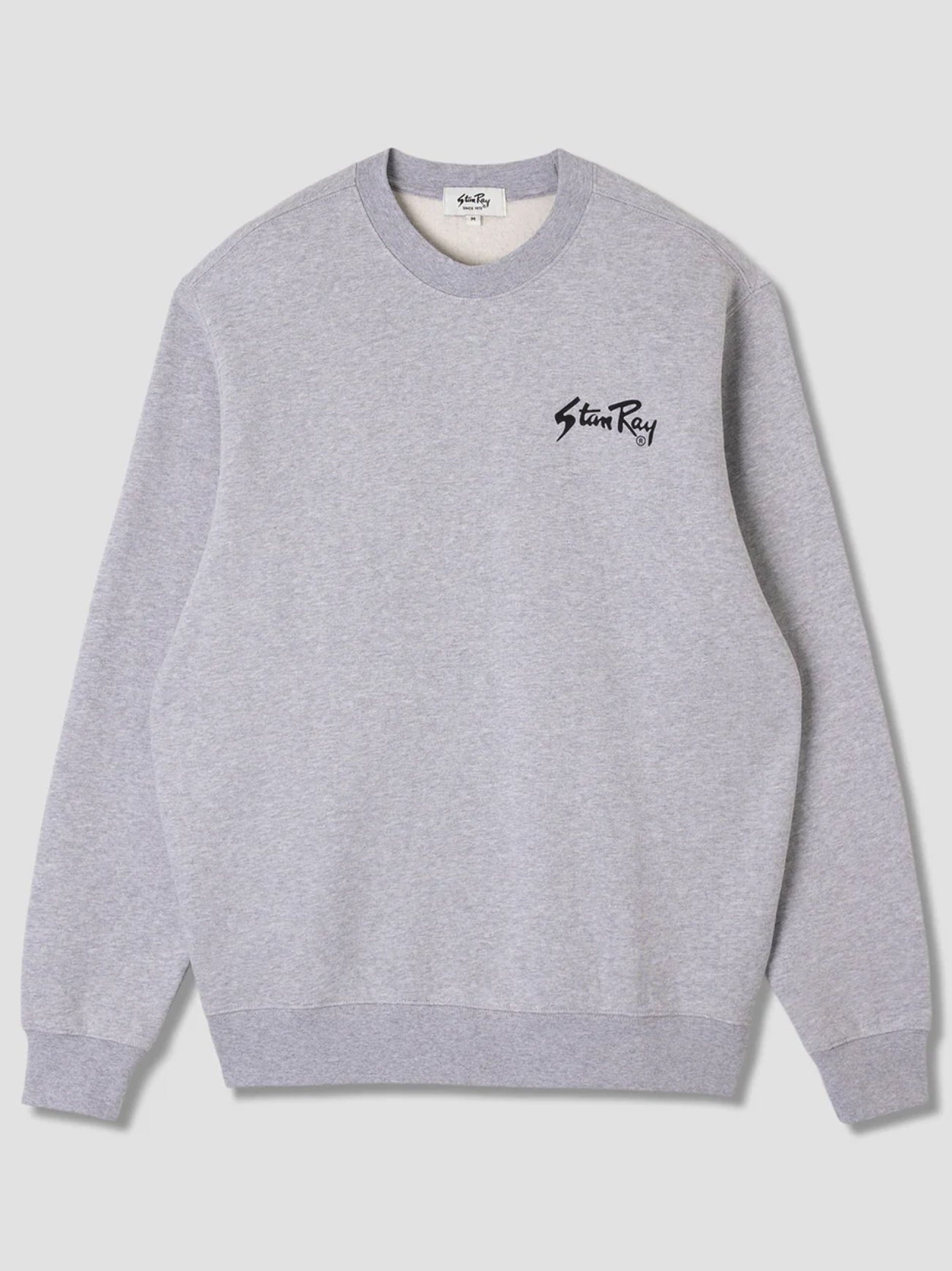 Stan Ray Mens Grey Heather Black Stan OG Crew Neck Sweatshirt ...