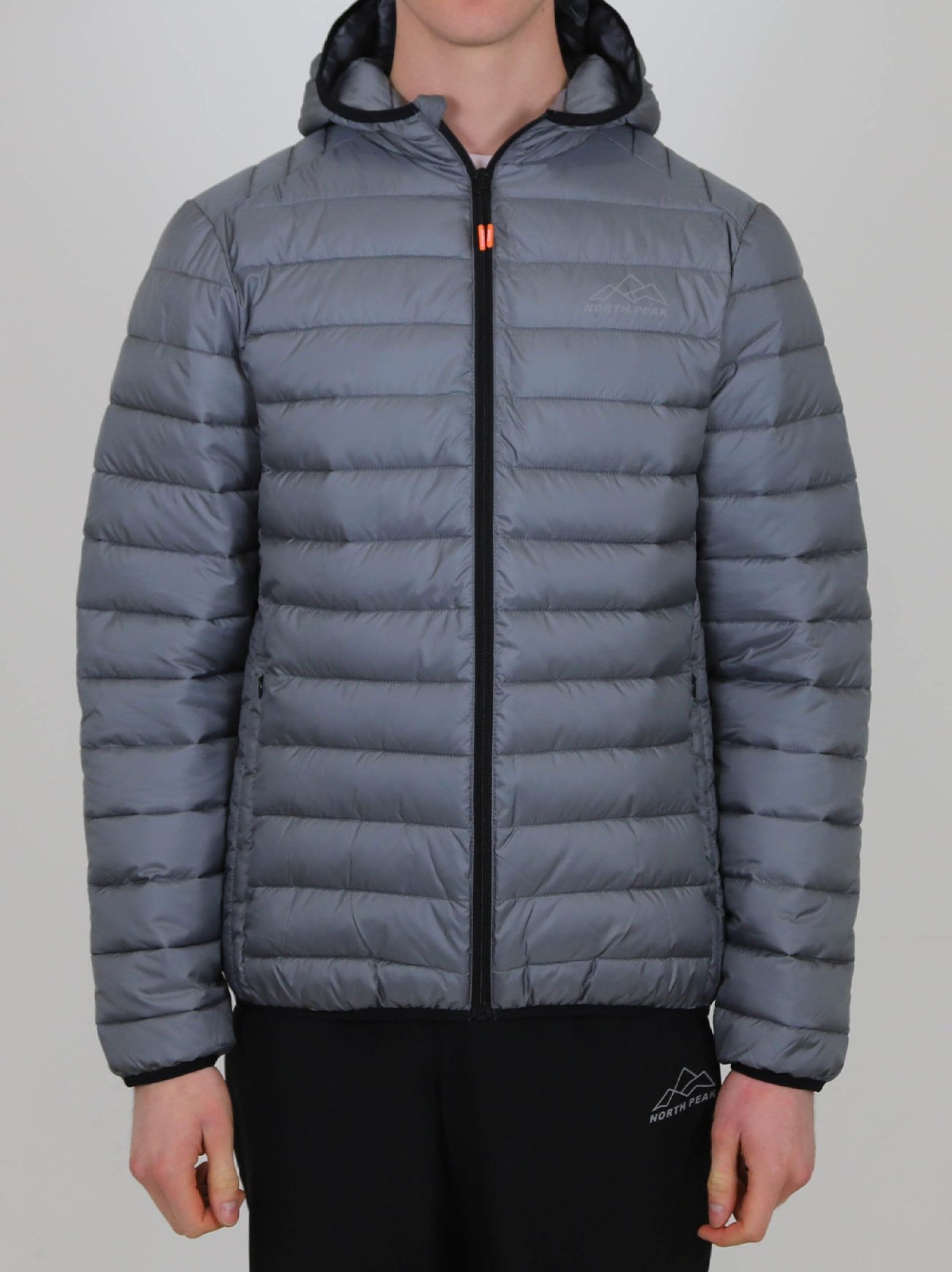 North Peak Mens Grey Steep Jacket | Designerwear