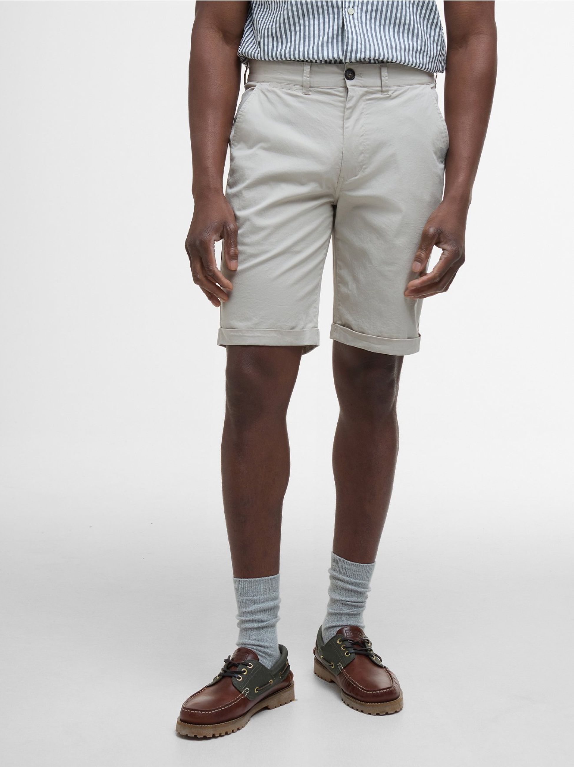 Barbour Mens Mist Smart Chino Short | Designerwear