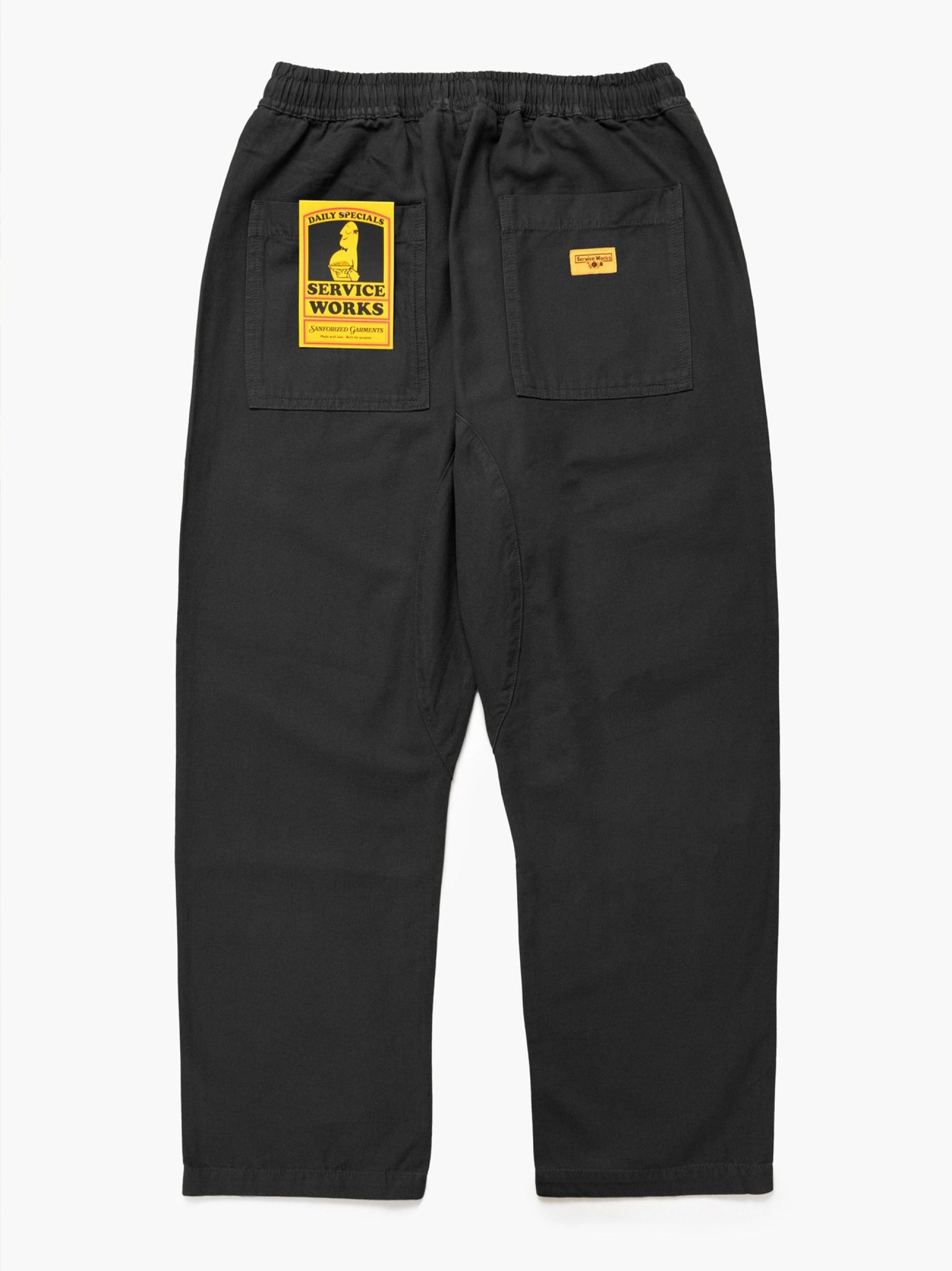 Service Works Mens Black Canvas Chef Pant | Designerwear