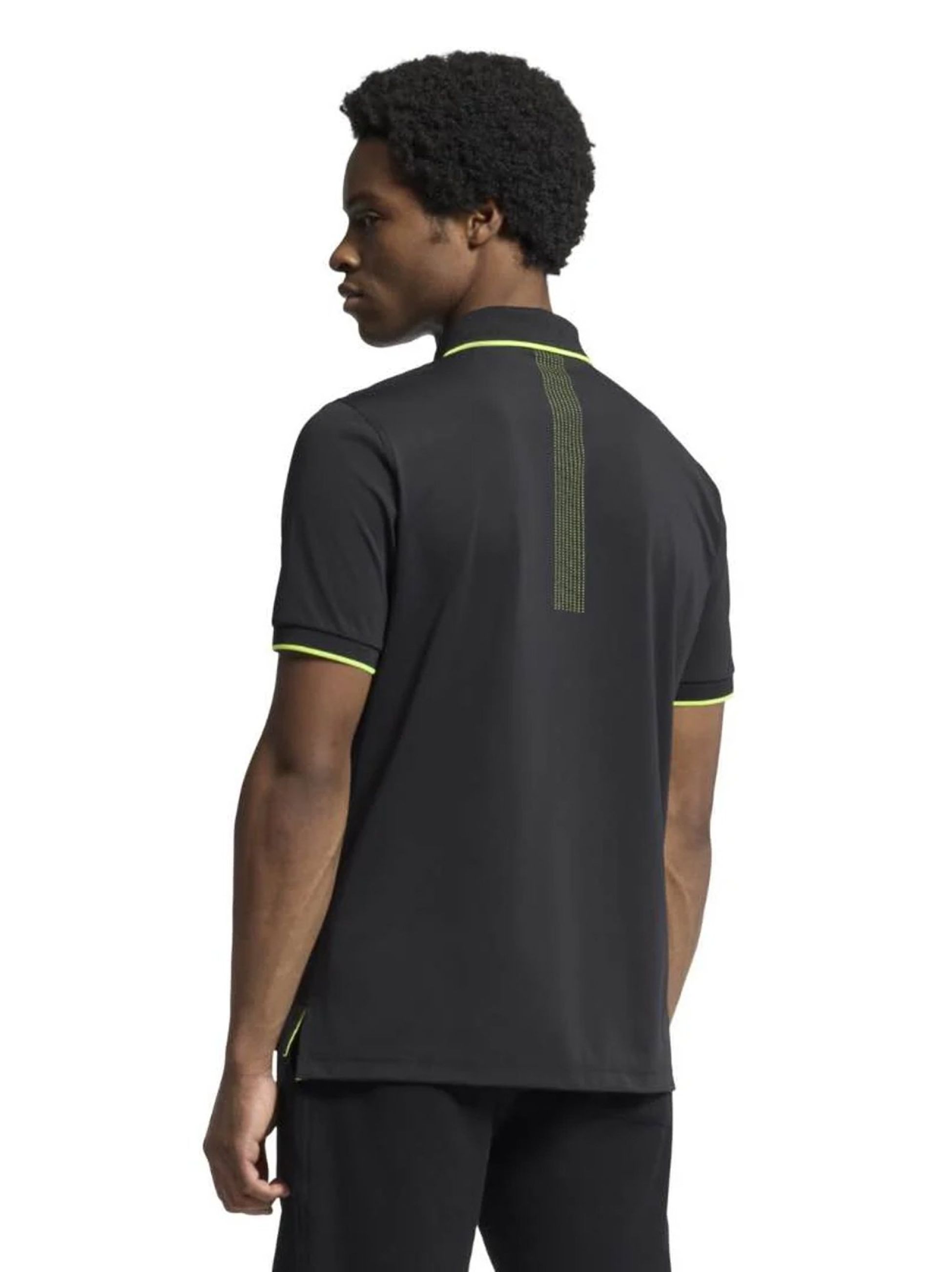 Psycho Bunny Mens Black Jeffrey Zip Placket Interlock Polo Shirt ...