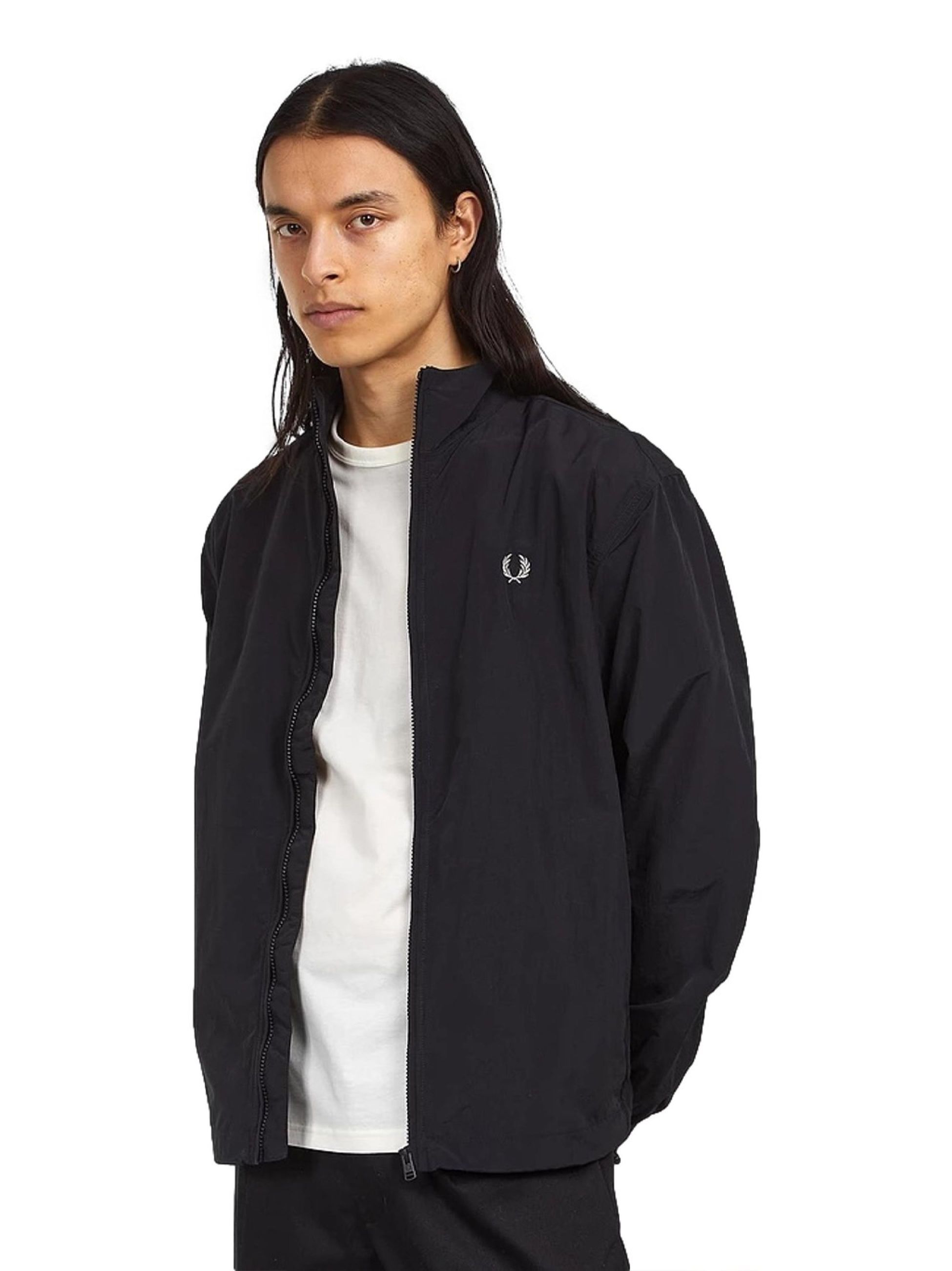 Fred Perry Mens Black Woven Track Jacket | Designerwear | Klarna Available