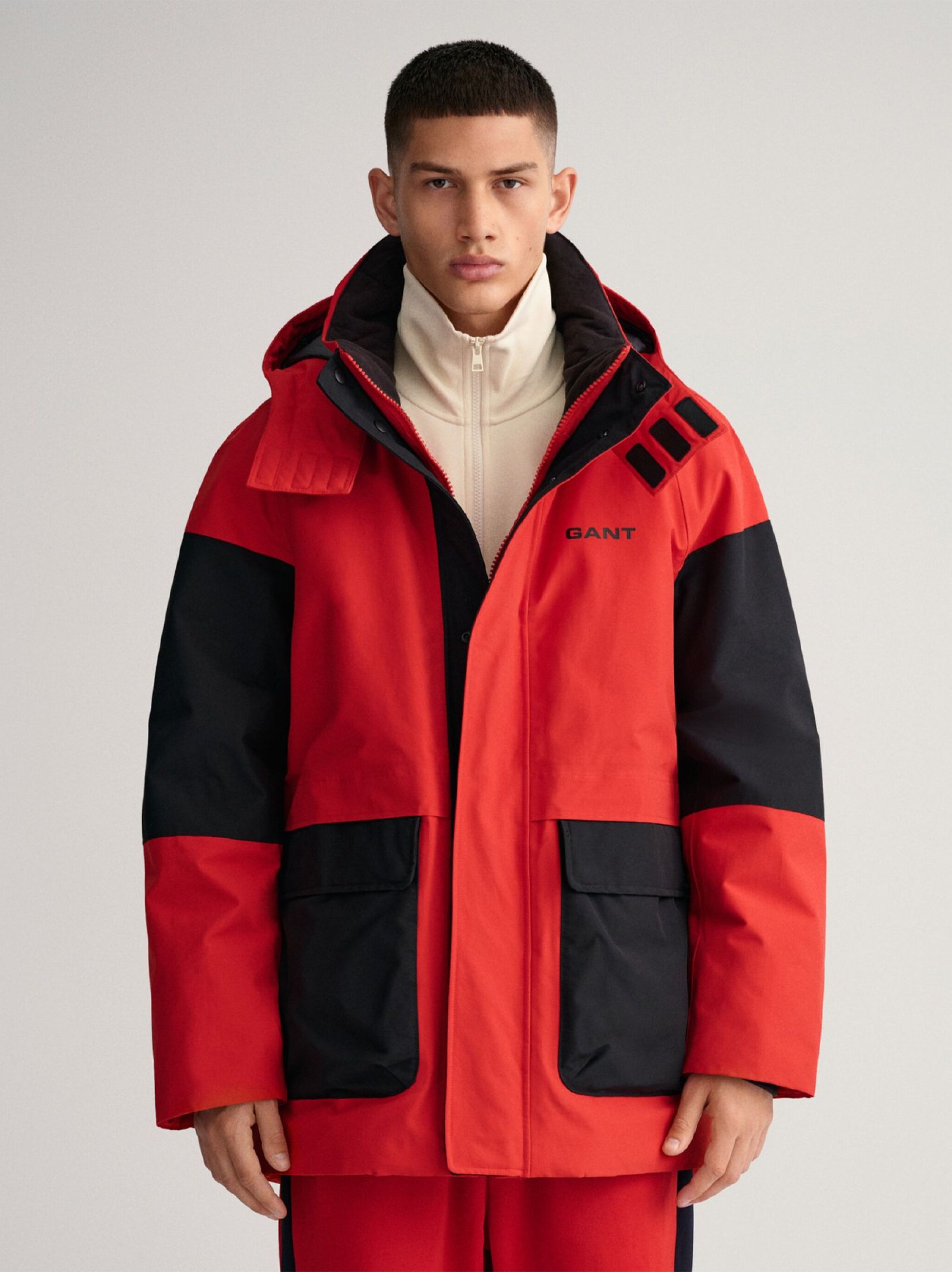 GANT Mens Ruby Red Slope Jacket | Designerwear