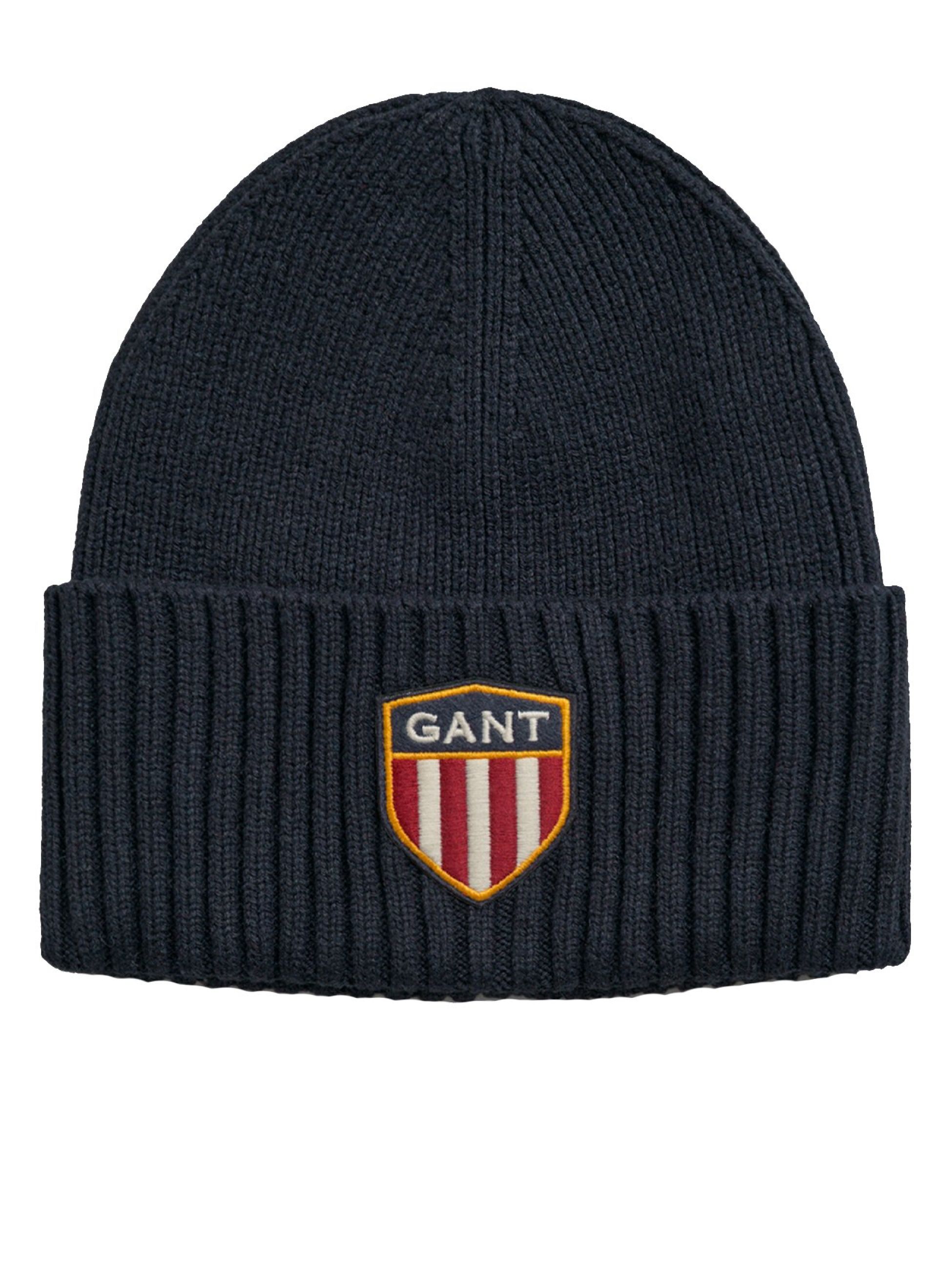 GANT Evening Blue Banner Shield Beanie | Designerwear | Next Day ...