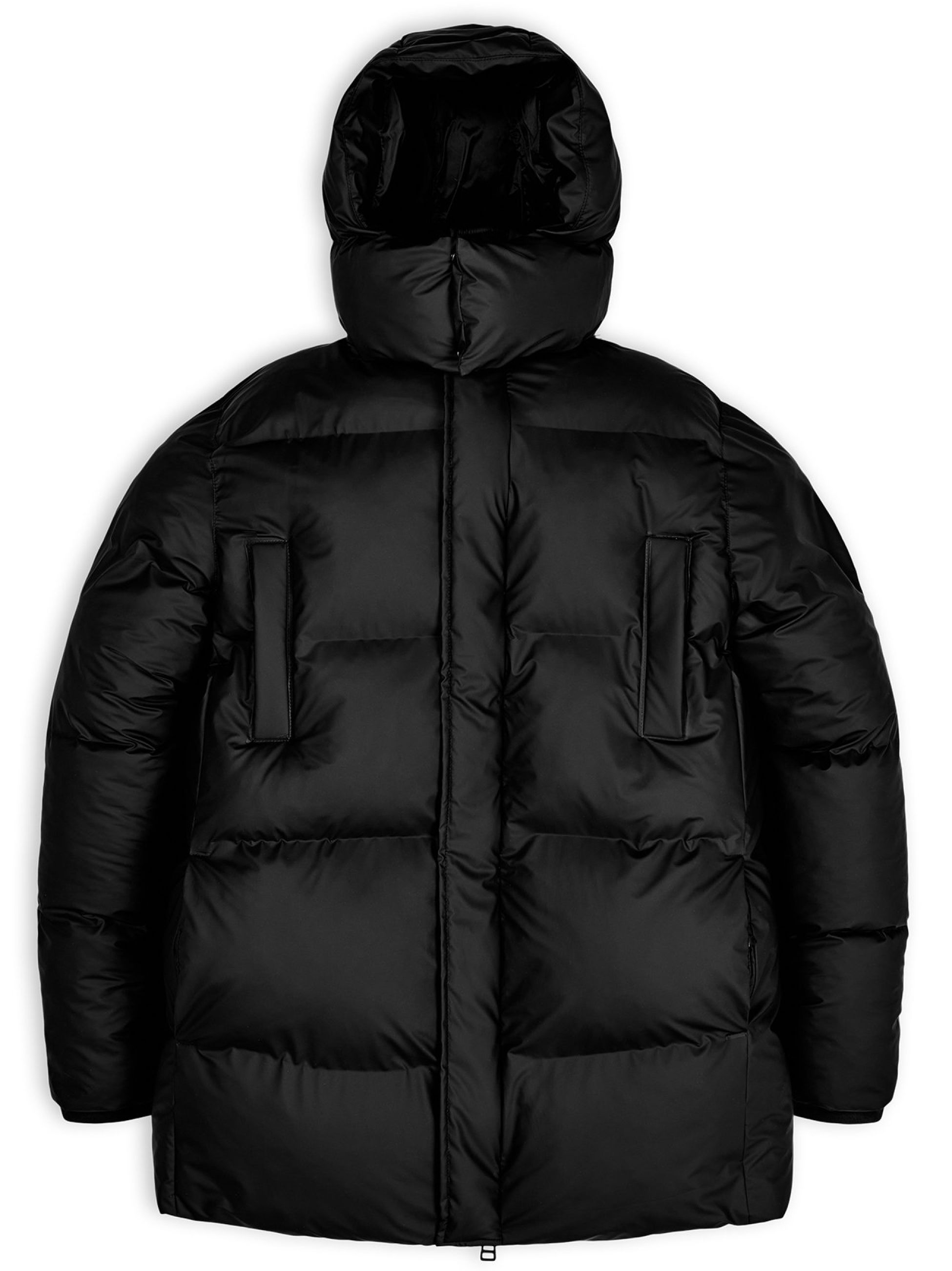 Rains Black Boxy Puffer Parka Jacket | Just Arrived at Designerwear