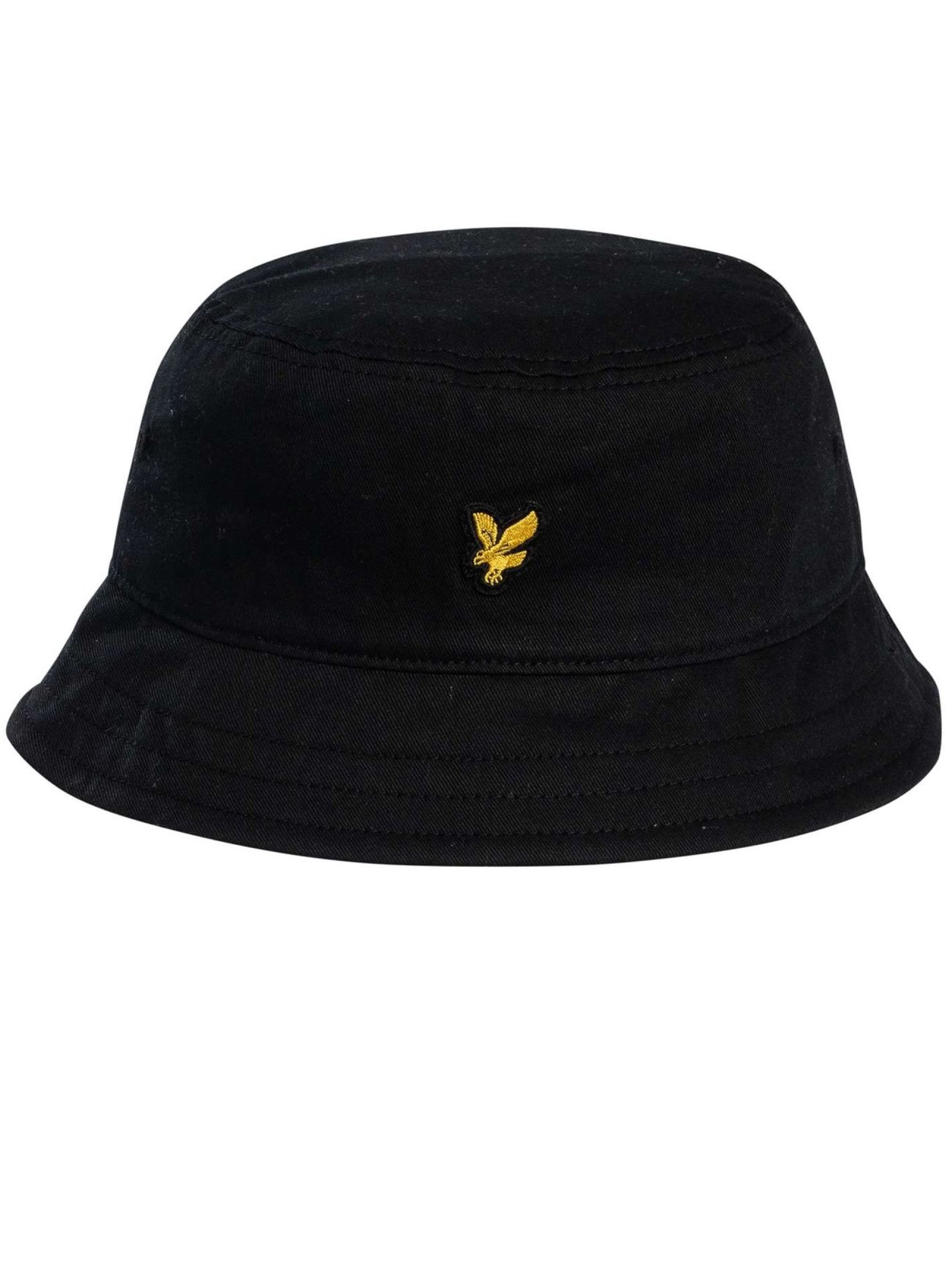 Lyle and Scott Mens Jet Black Bucket Hat | Designerwear