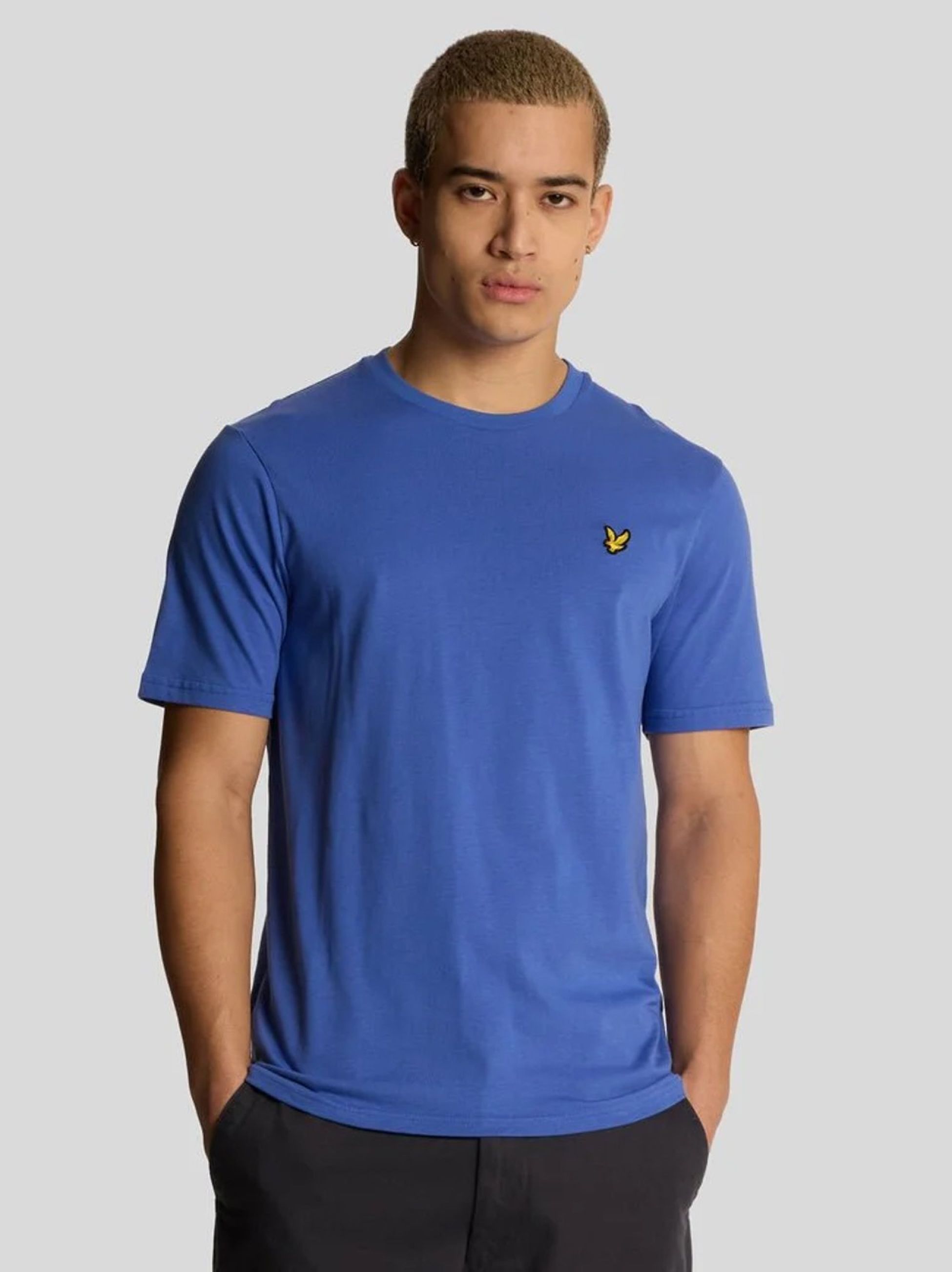 Lyle and Scott Mens Dandy Blue Plain T-Shirt | Designerwear