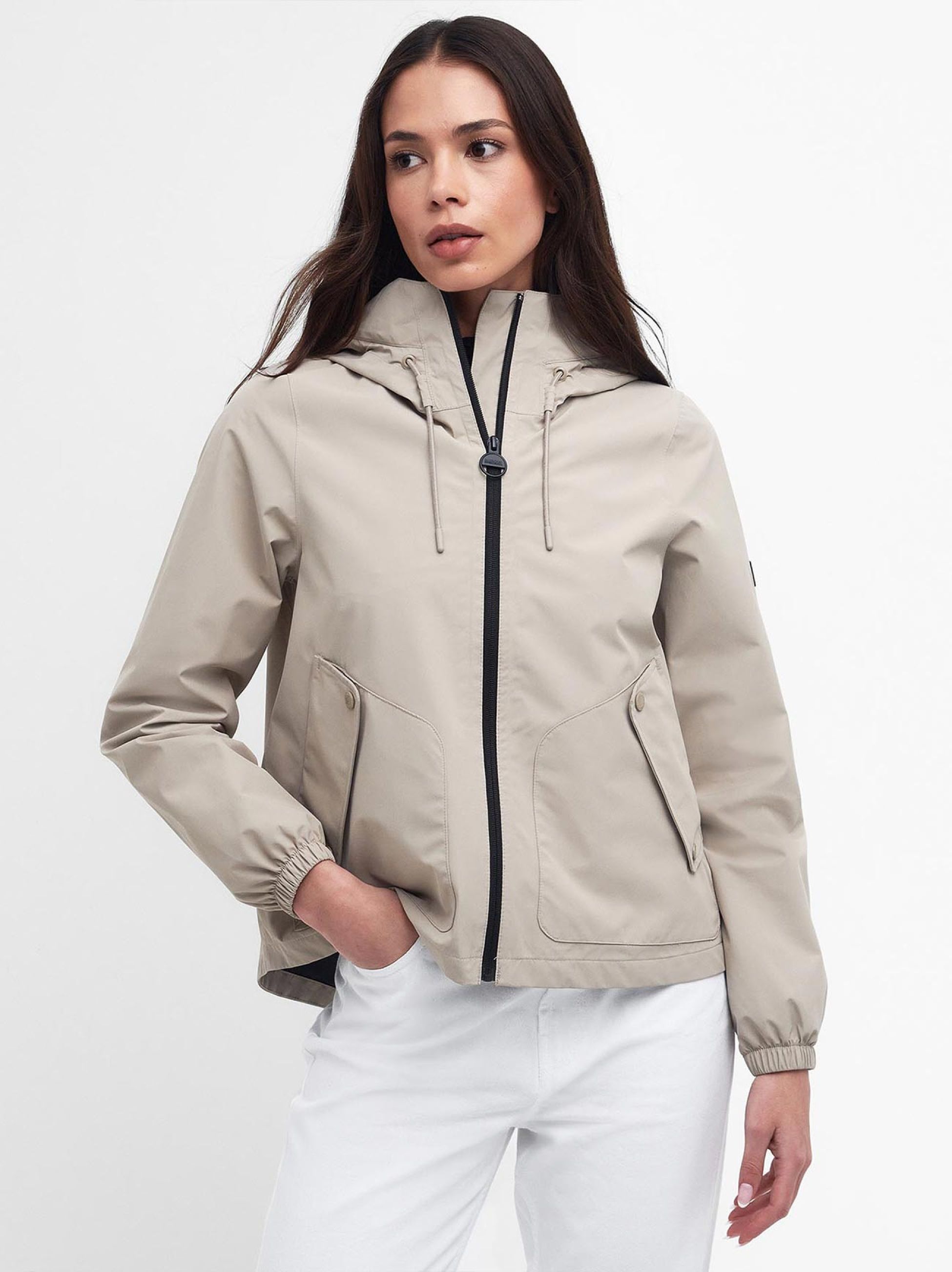 Barbour Womens Oat Black Diver Jacket | Designerwear