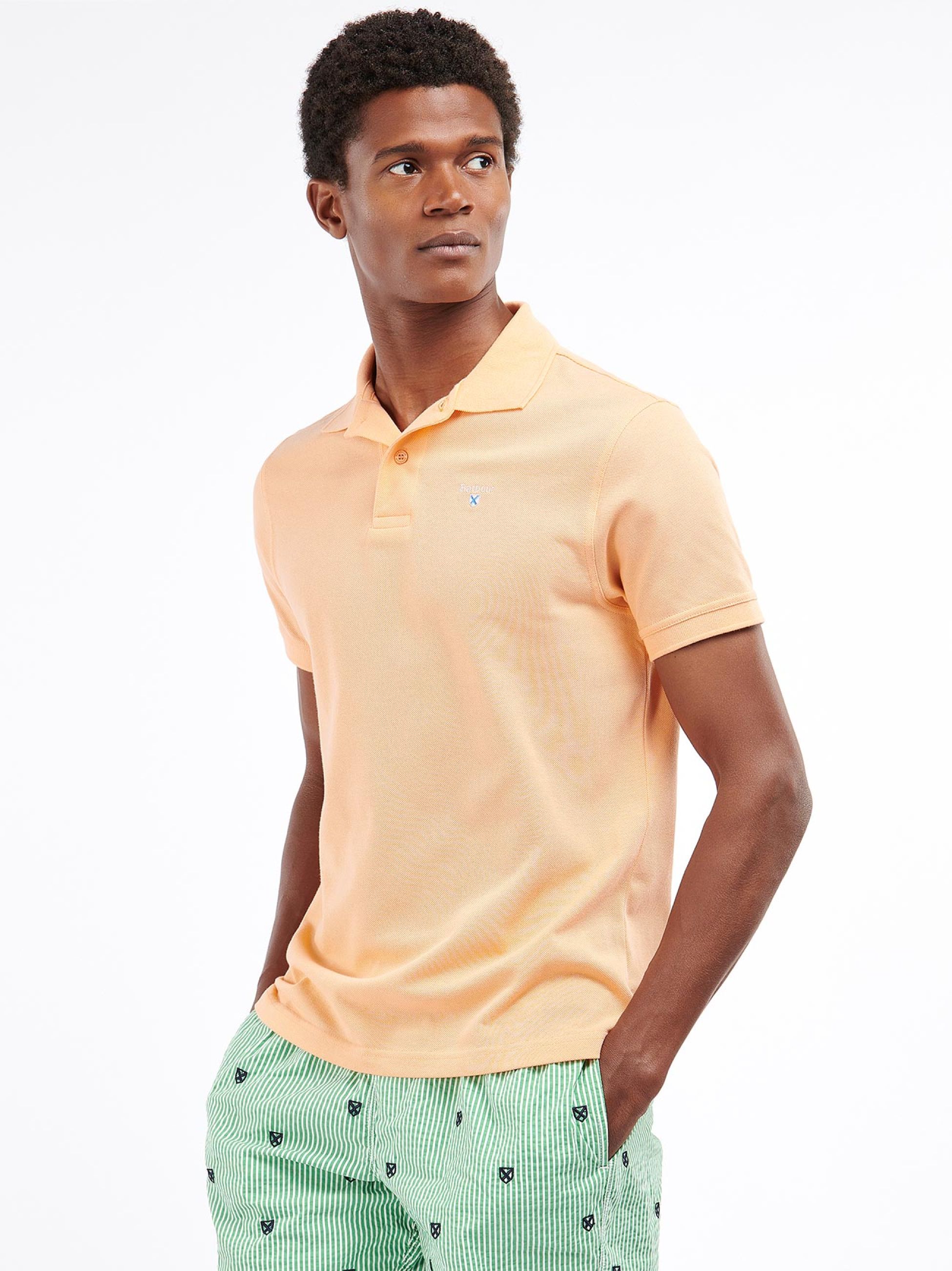 Barbour Mens Coral Sands Sports Polo Shirt | Designerwear