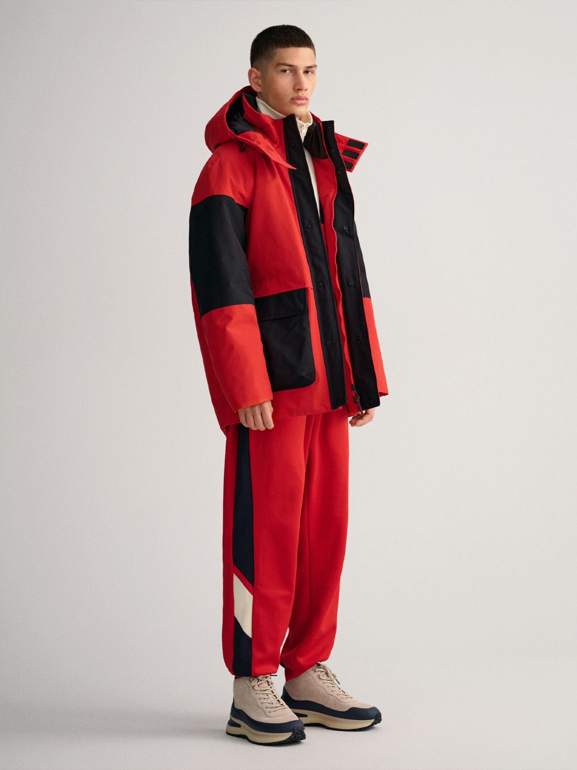 GANT Mens Ruby Red Slope Jacket | Designerwear