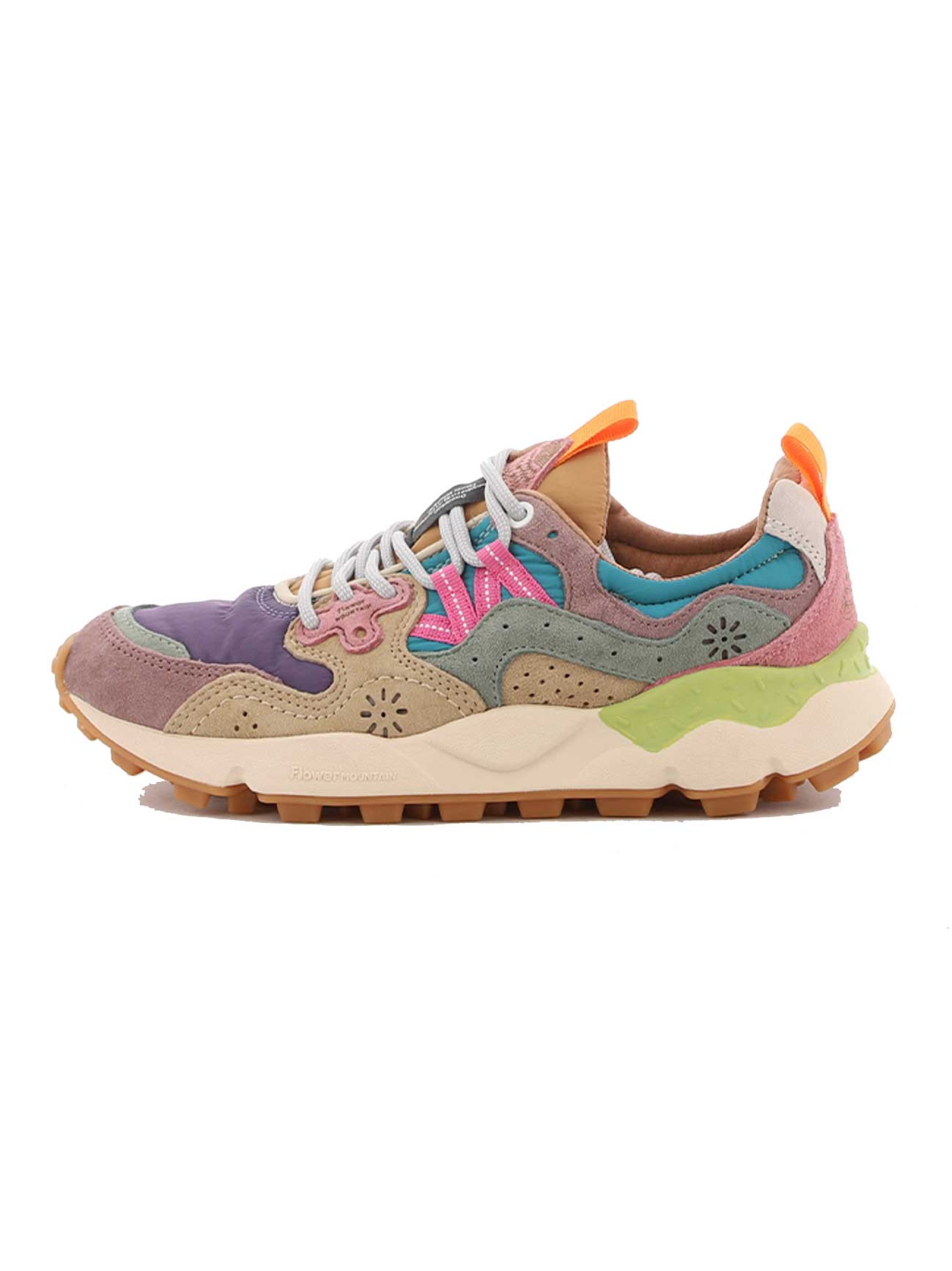 Flower Mountain Womens Rose Violet Yamano 3 Trainer | Designerwear